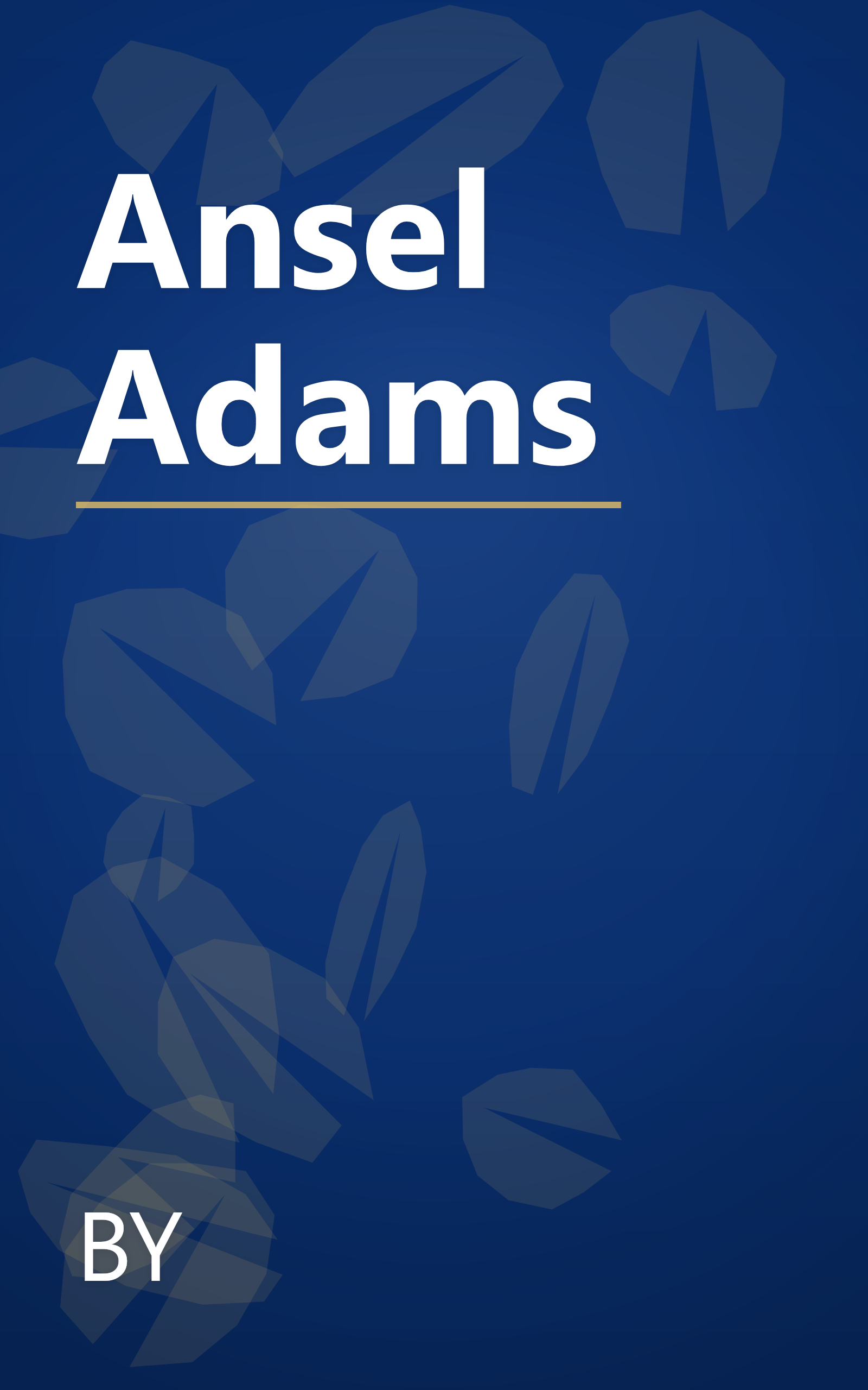 Ansel Adams book cover