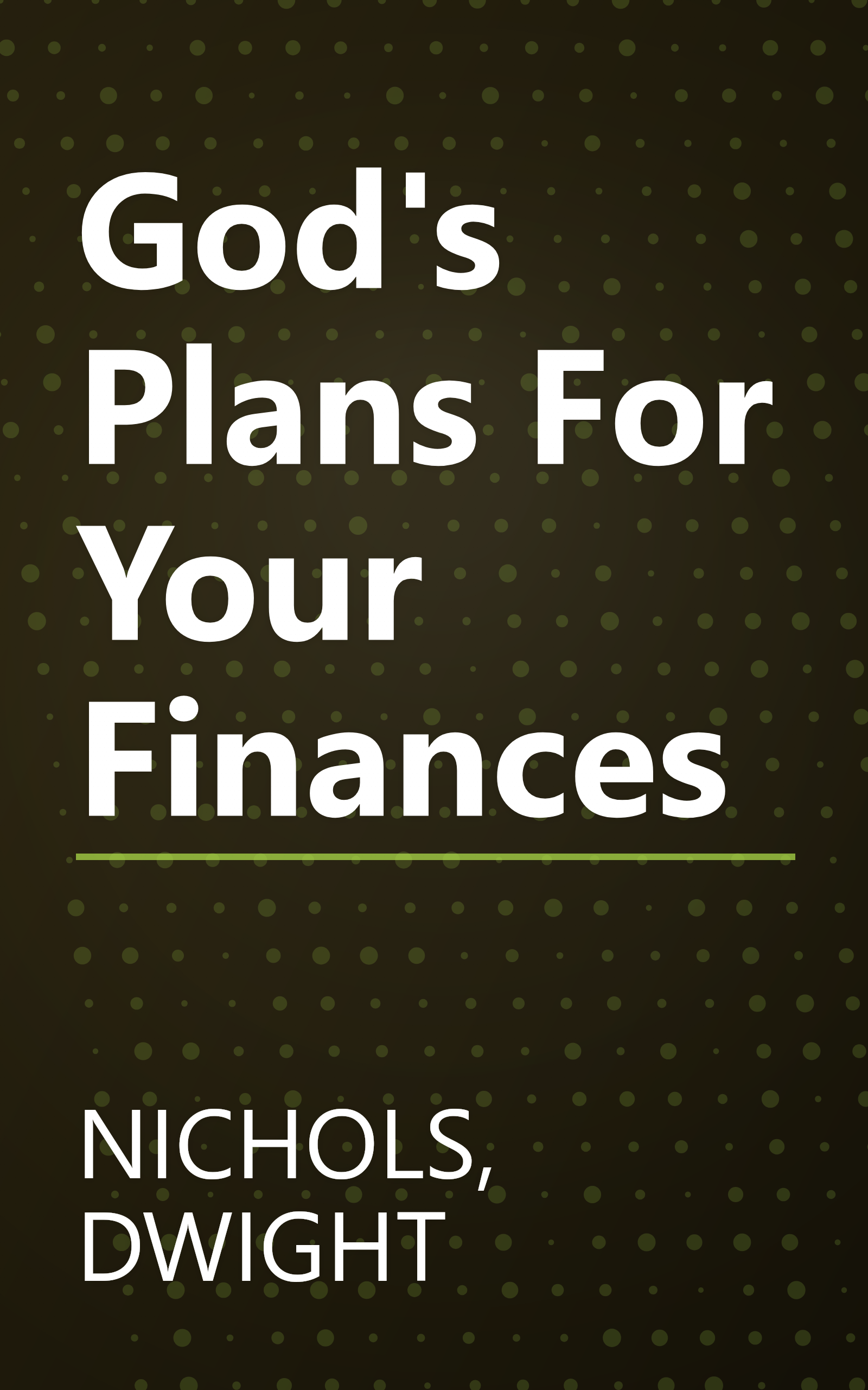 God's Plans For Your Finances book cover