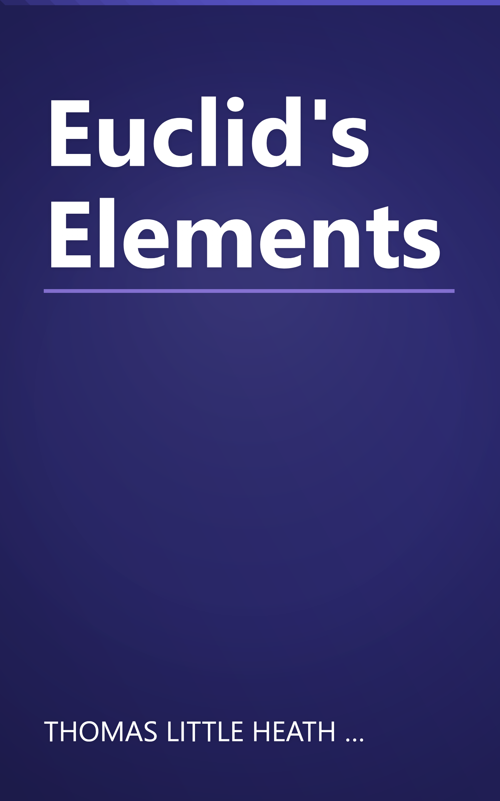 Euclid's Elements book cover