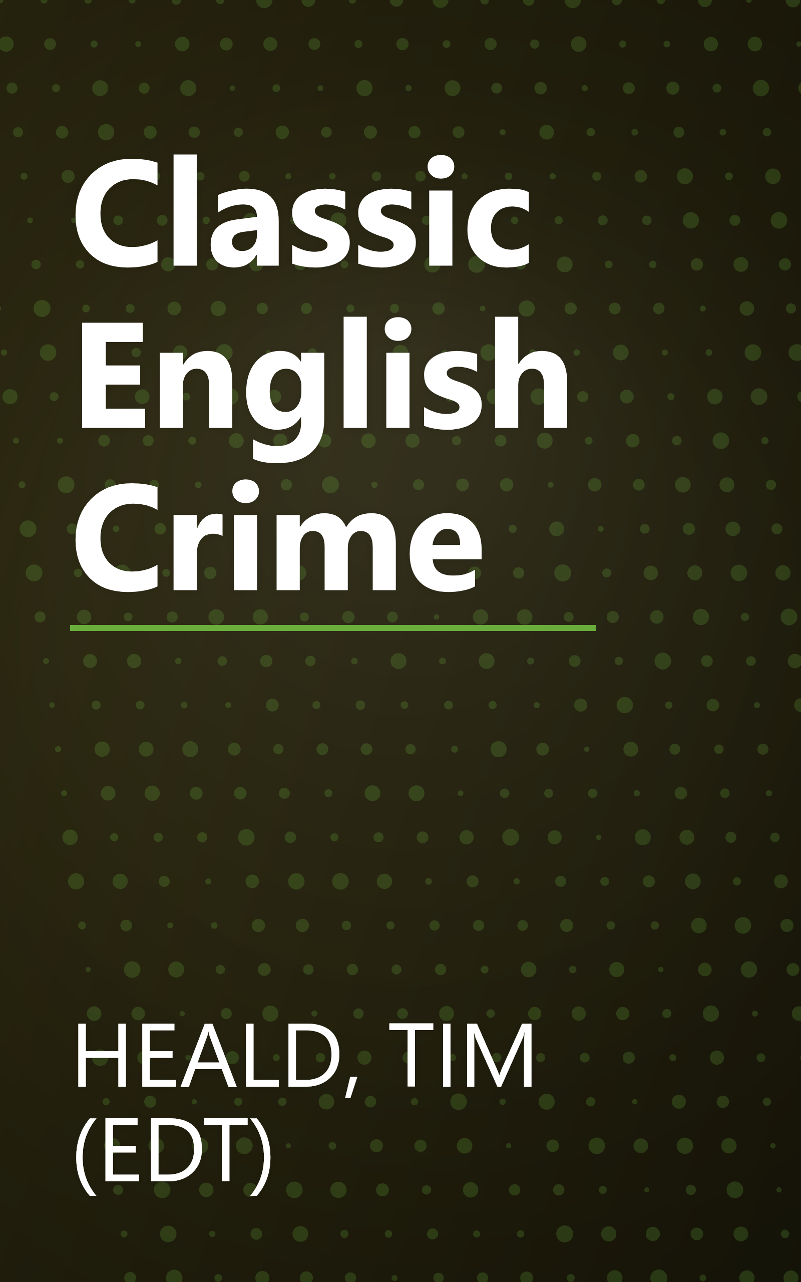 Classic English Crime book cover