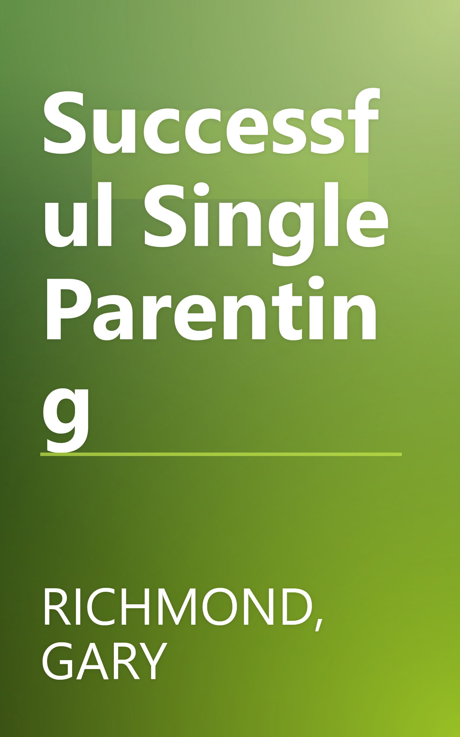 Successful Single Parenting book cover
