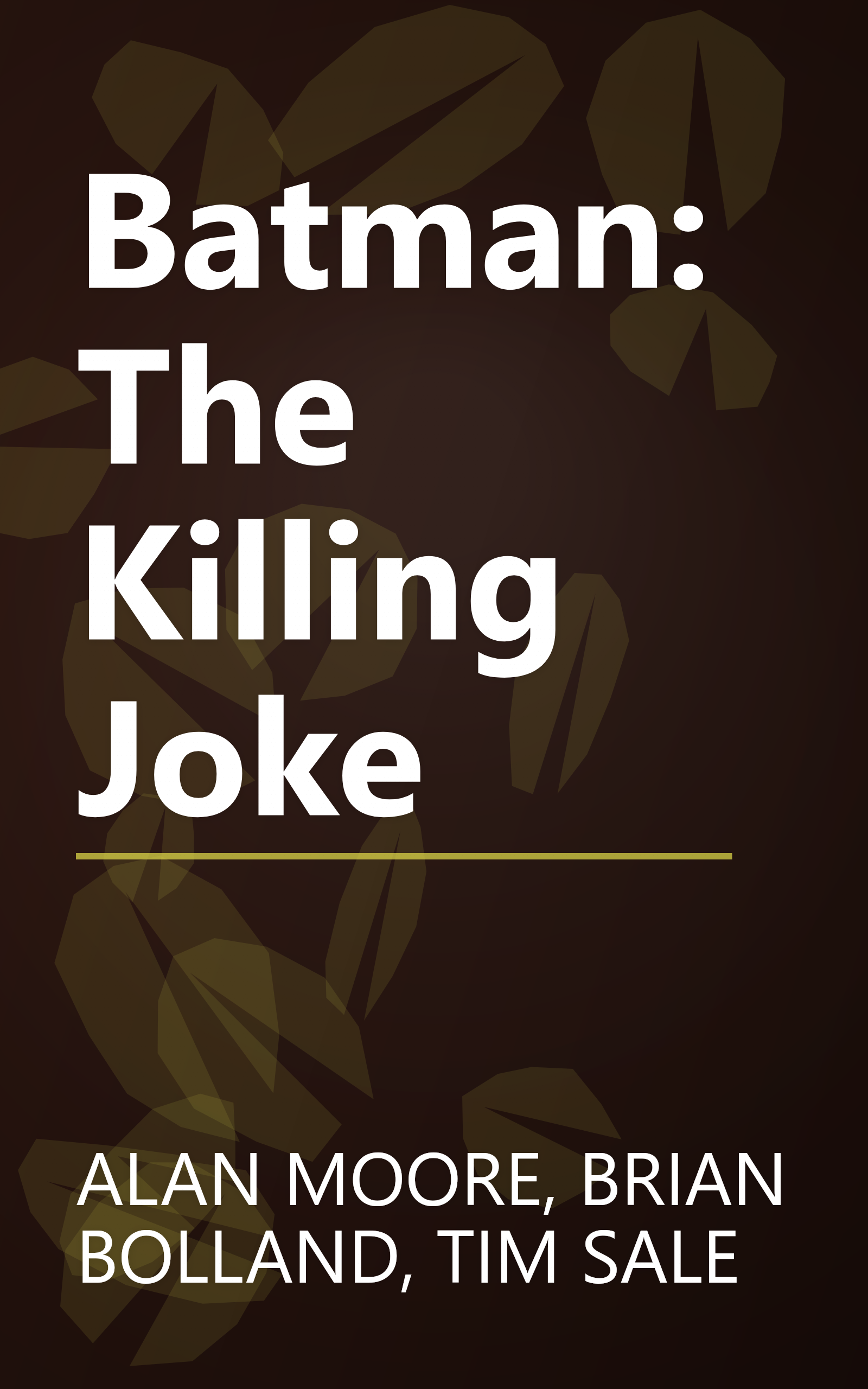 Batman: The Killing Joke book cover