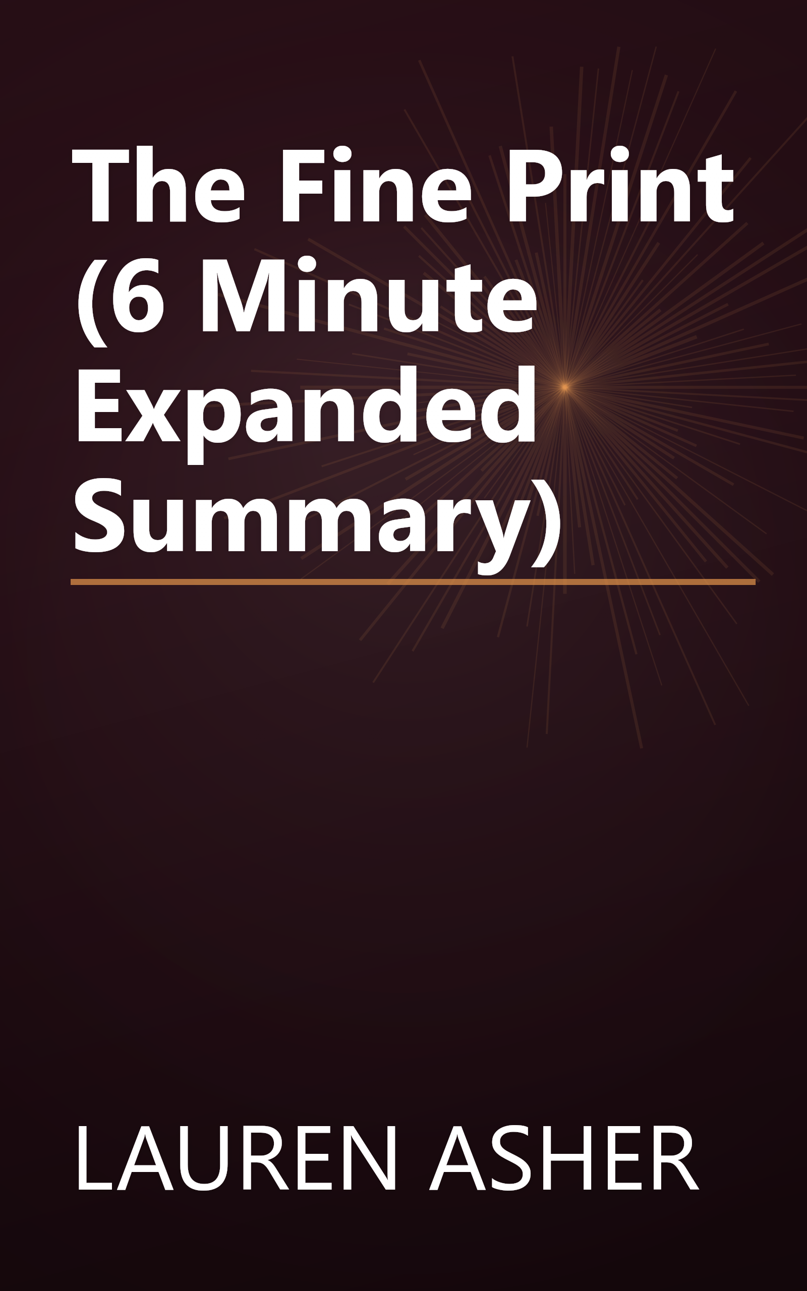 The Fine Print (6 Minute   Expanded Summary) book cover