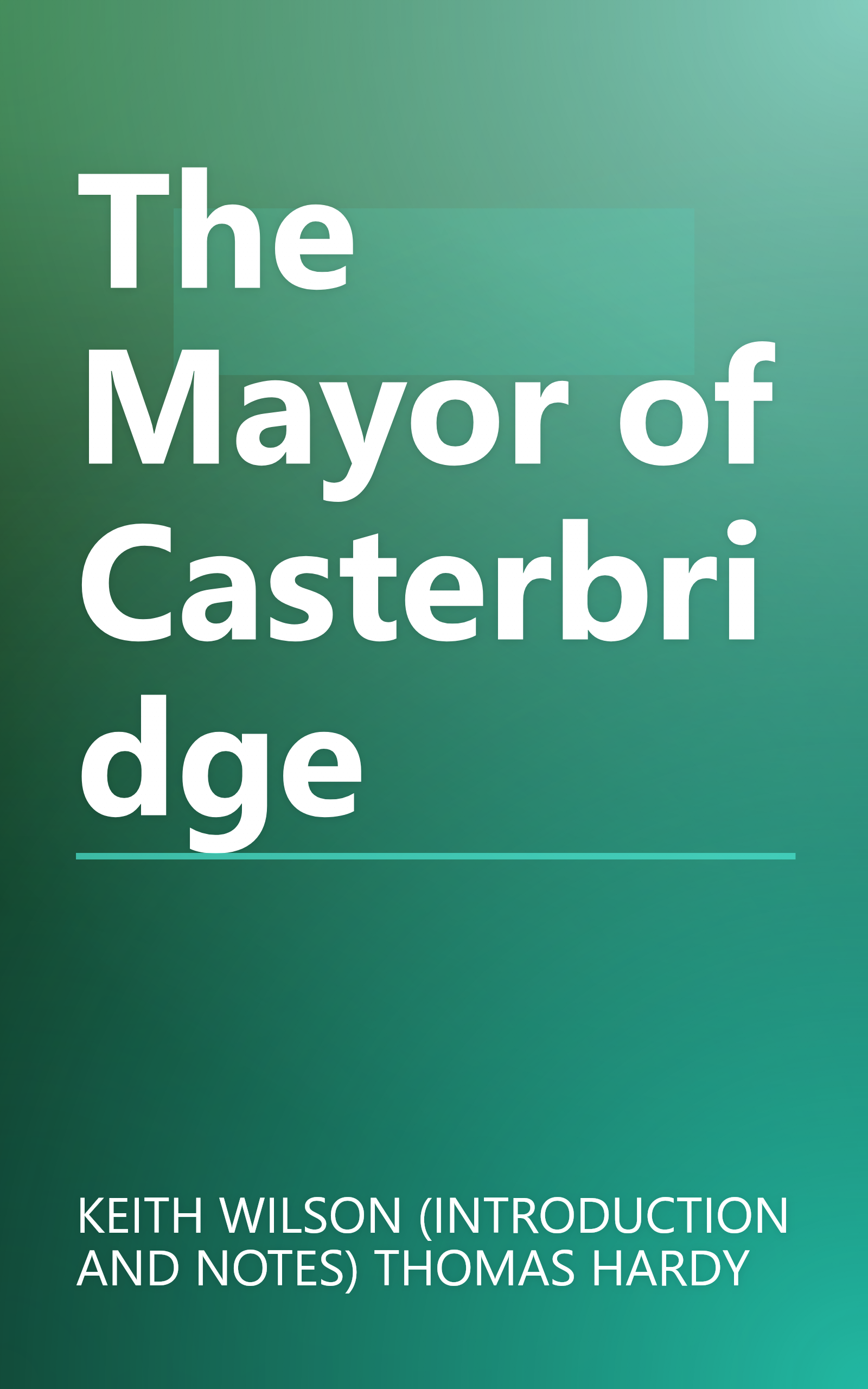 The Mayor of Casterbridge book cover