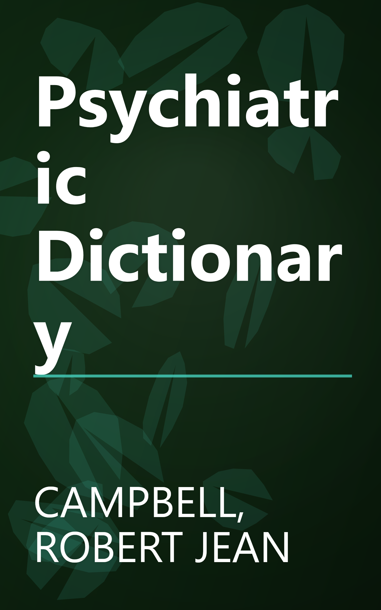 Psychiatric Dictionary book cover