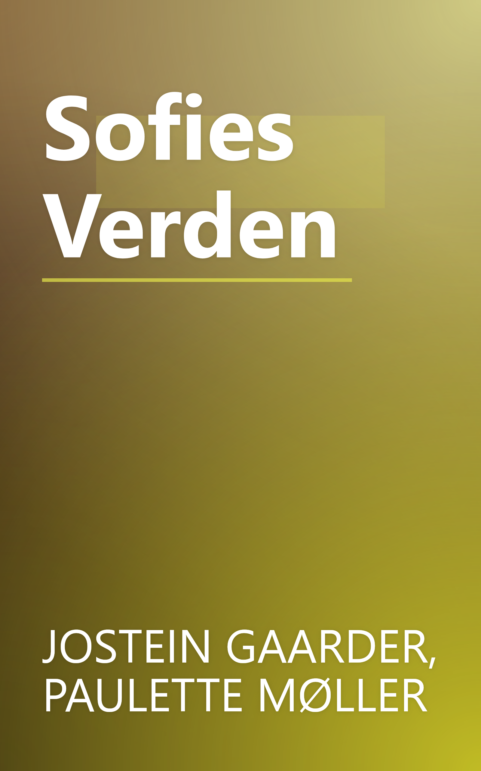 Sofies Verden book cover