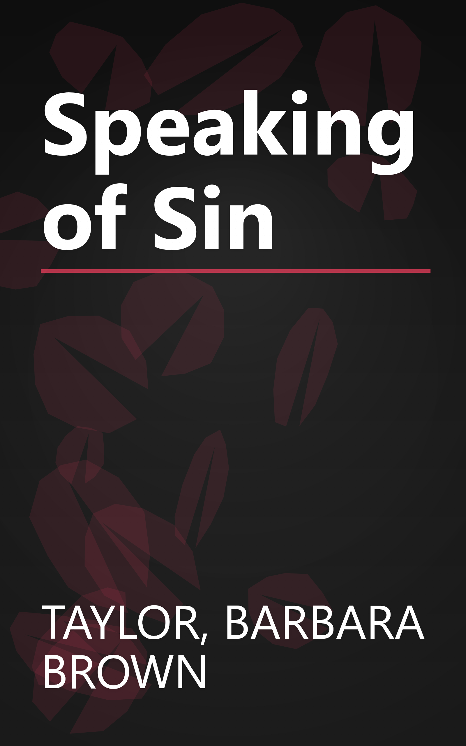 Speaking of Sin book cover