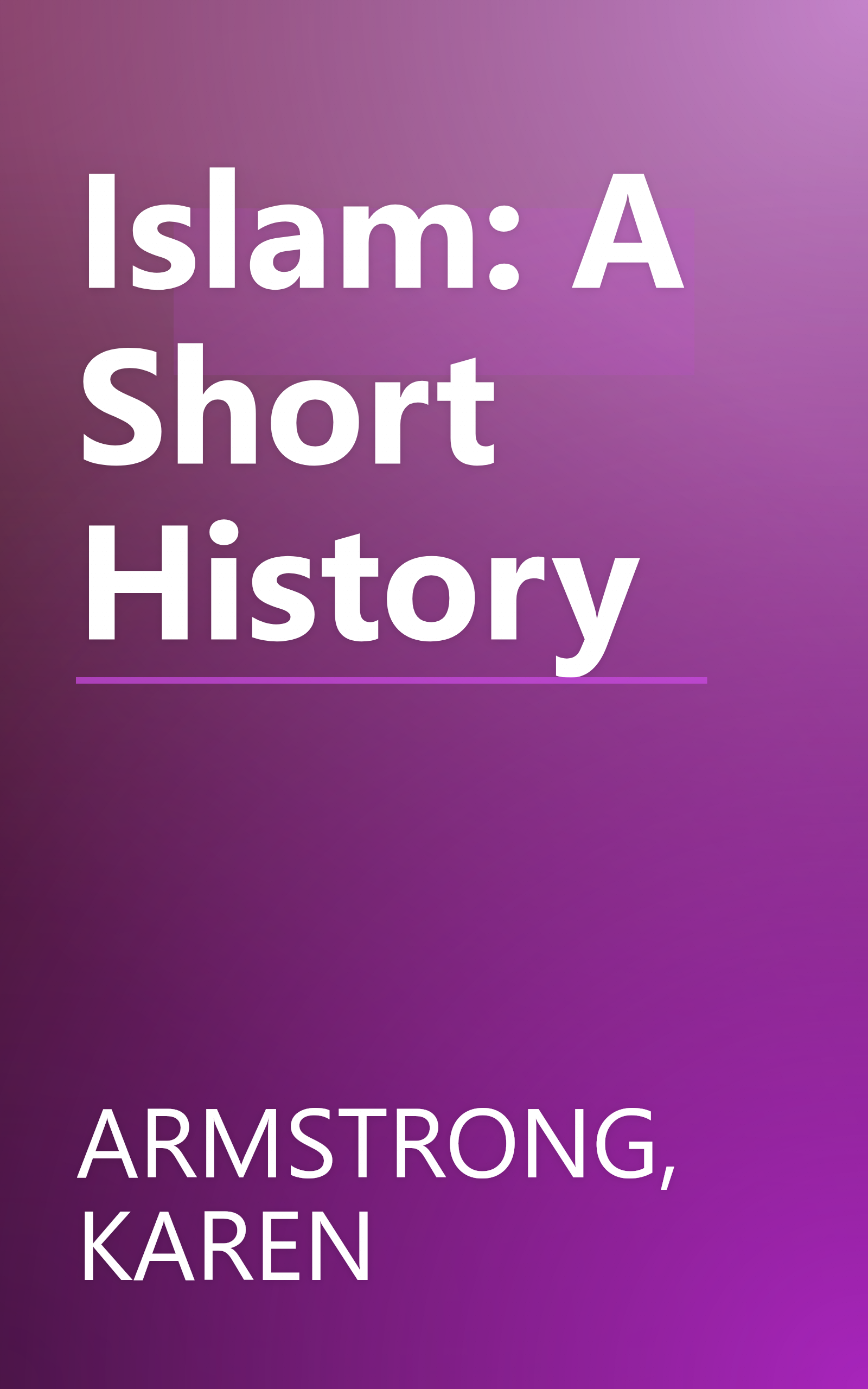 Islam: A Short History book cover