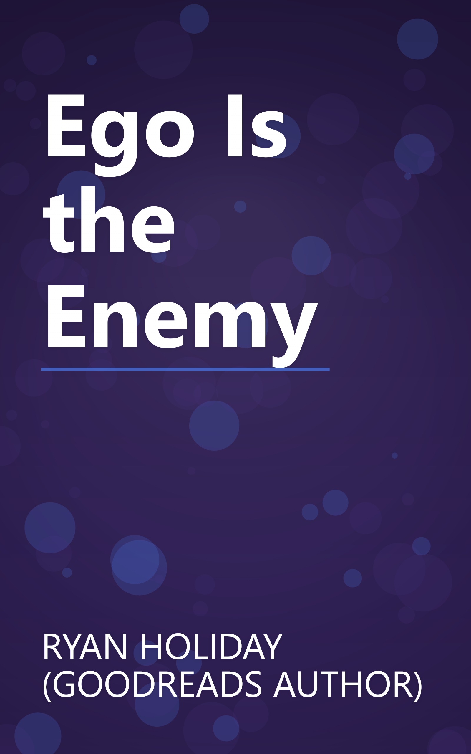 Ego Is the Enemy book cover