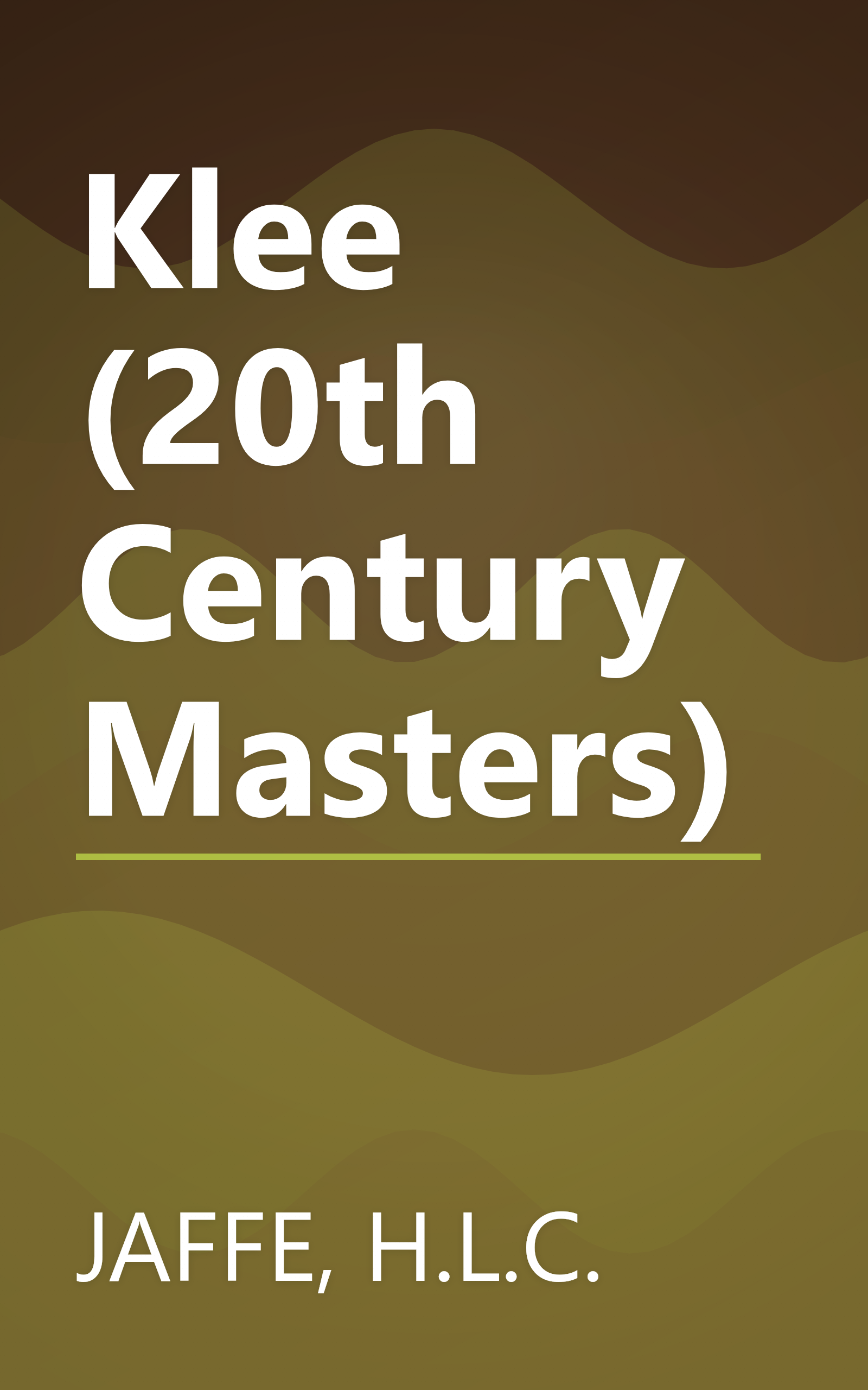 Klee (20th Century Masters) book cover