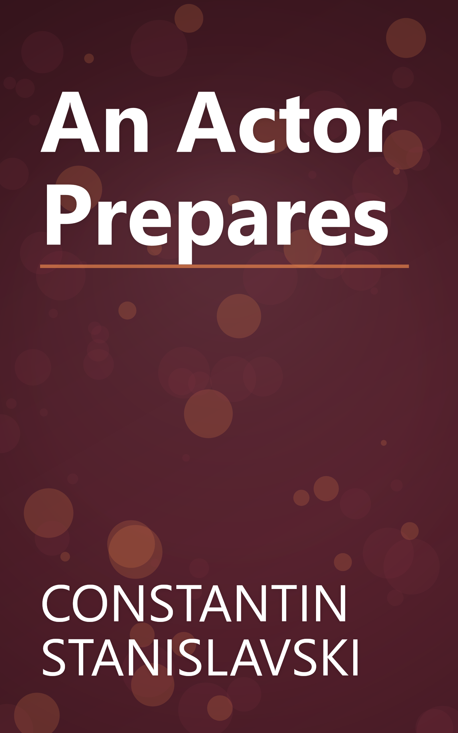 An Actor Prepares book cover