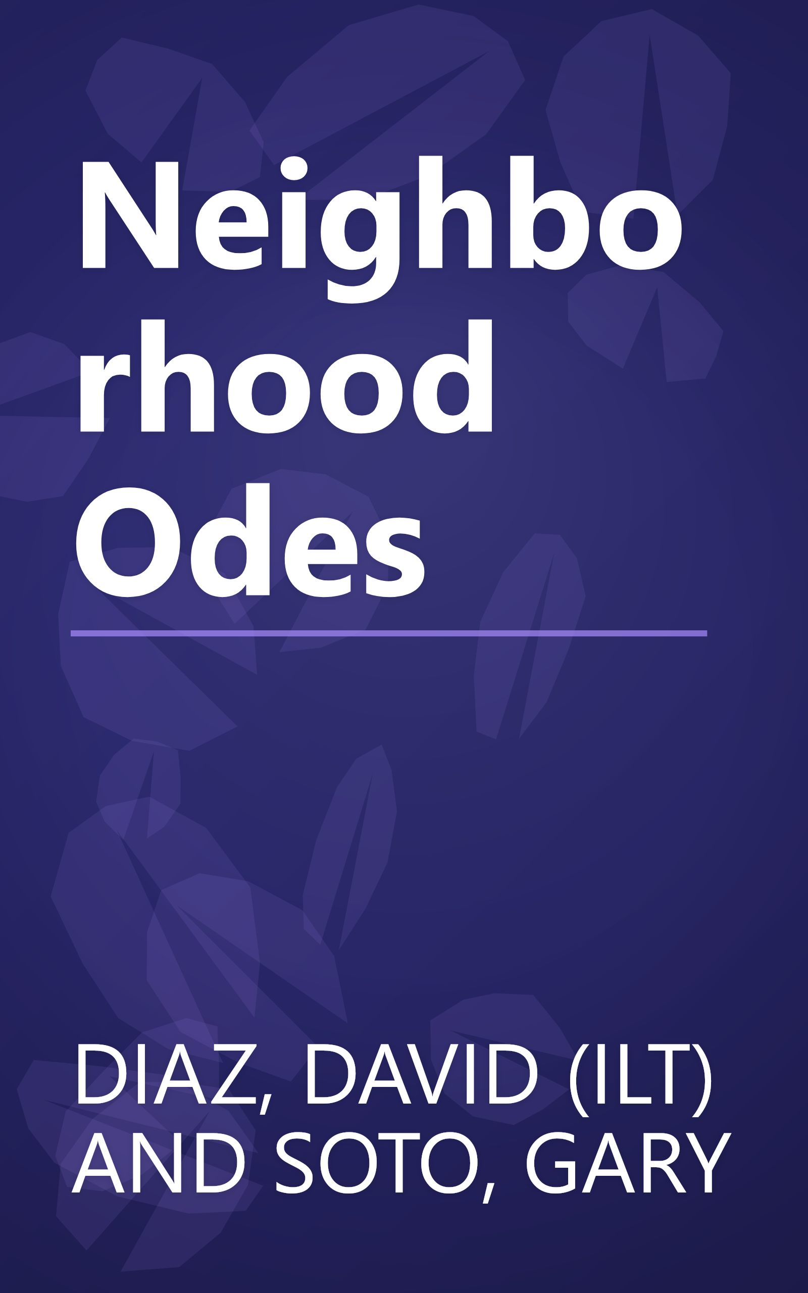 Neighborhood Odes book cover