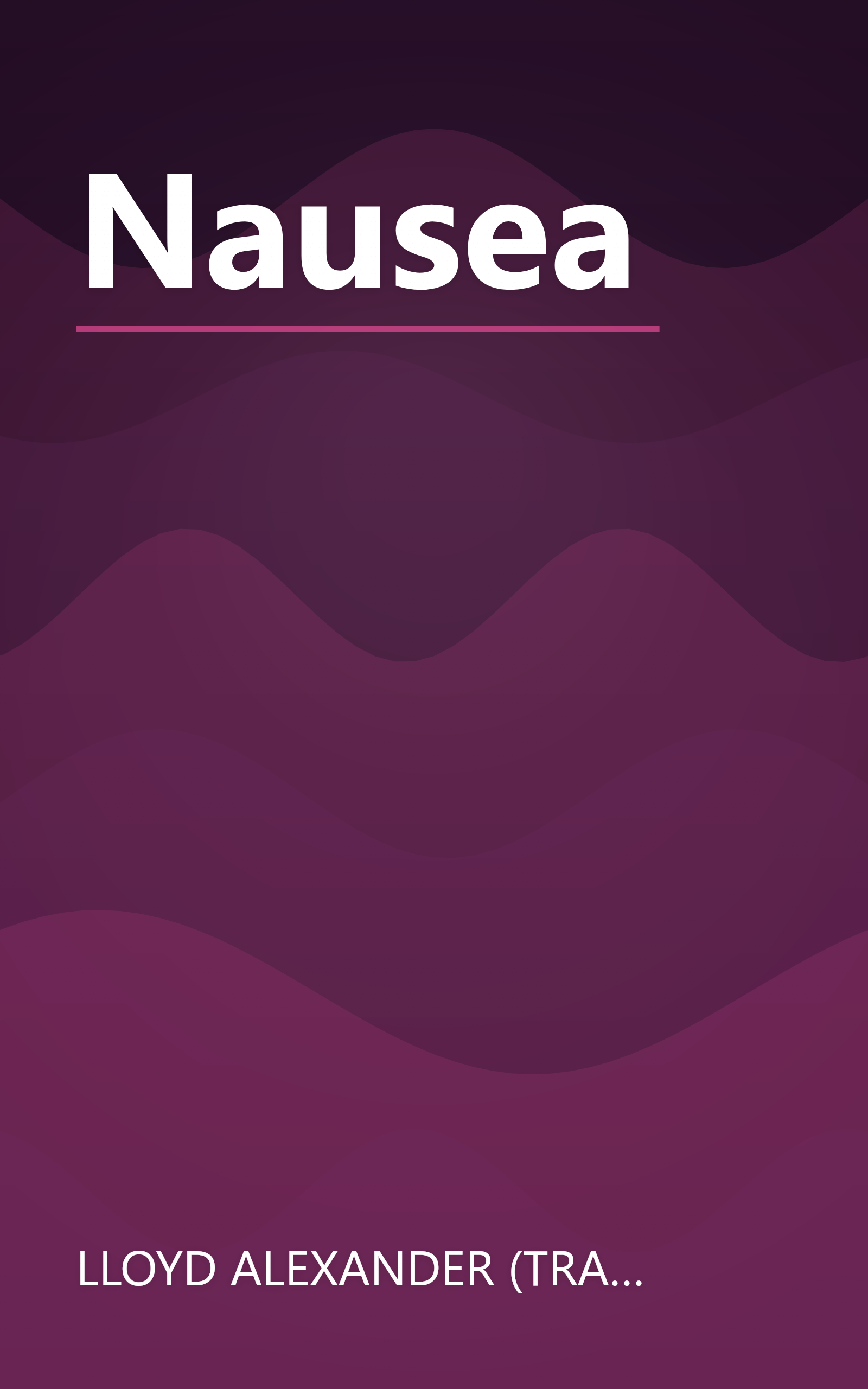 Nausea book cover