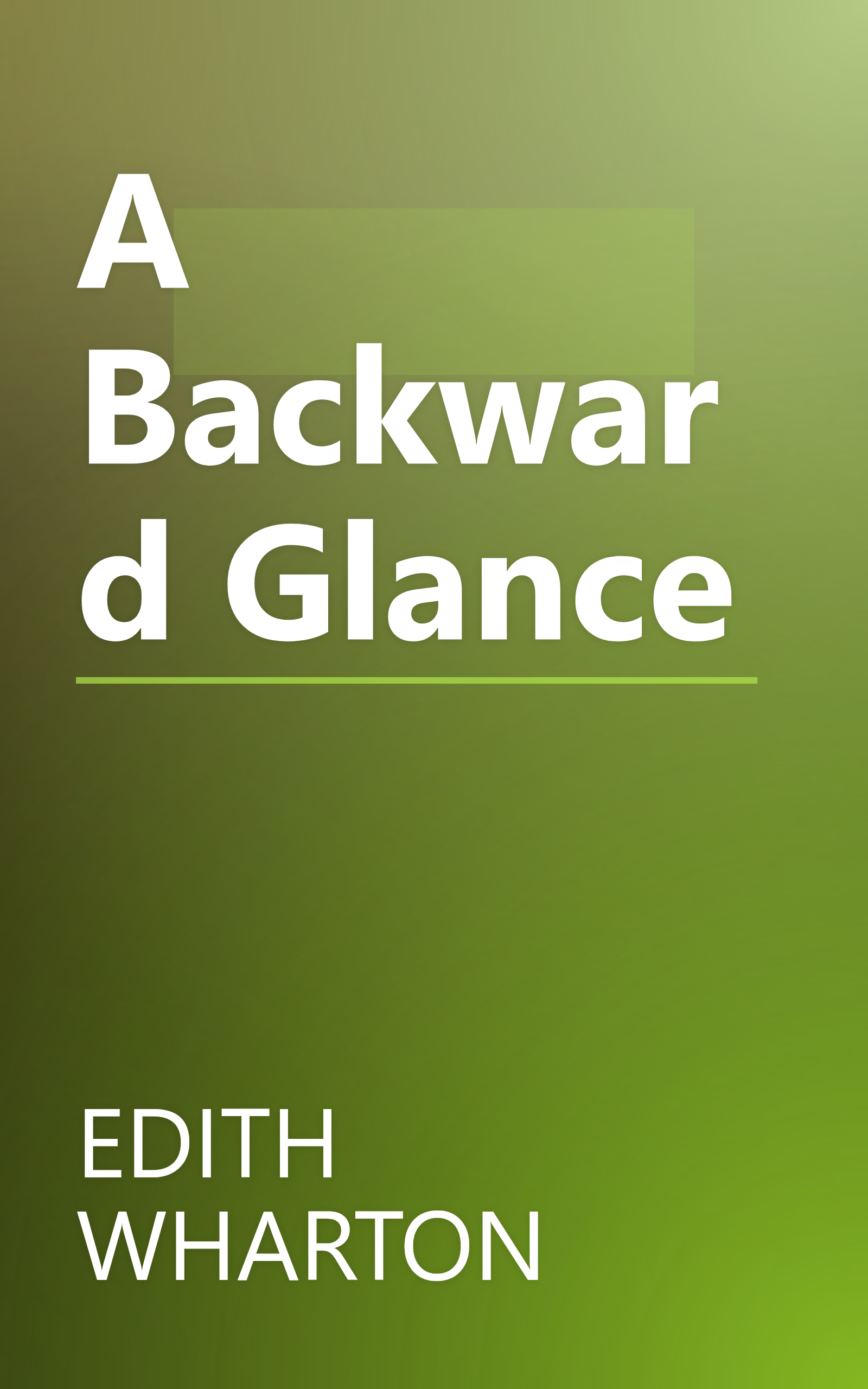 A Backward Glance book cover