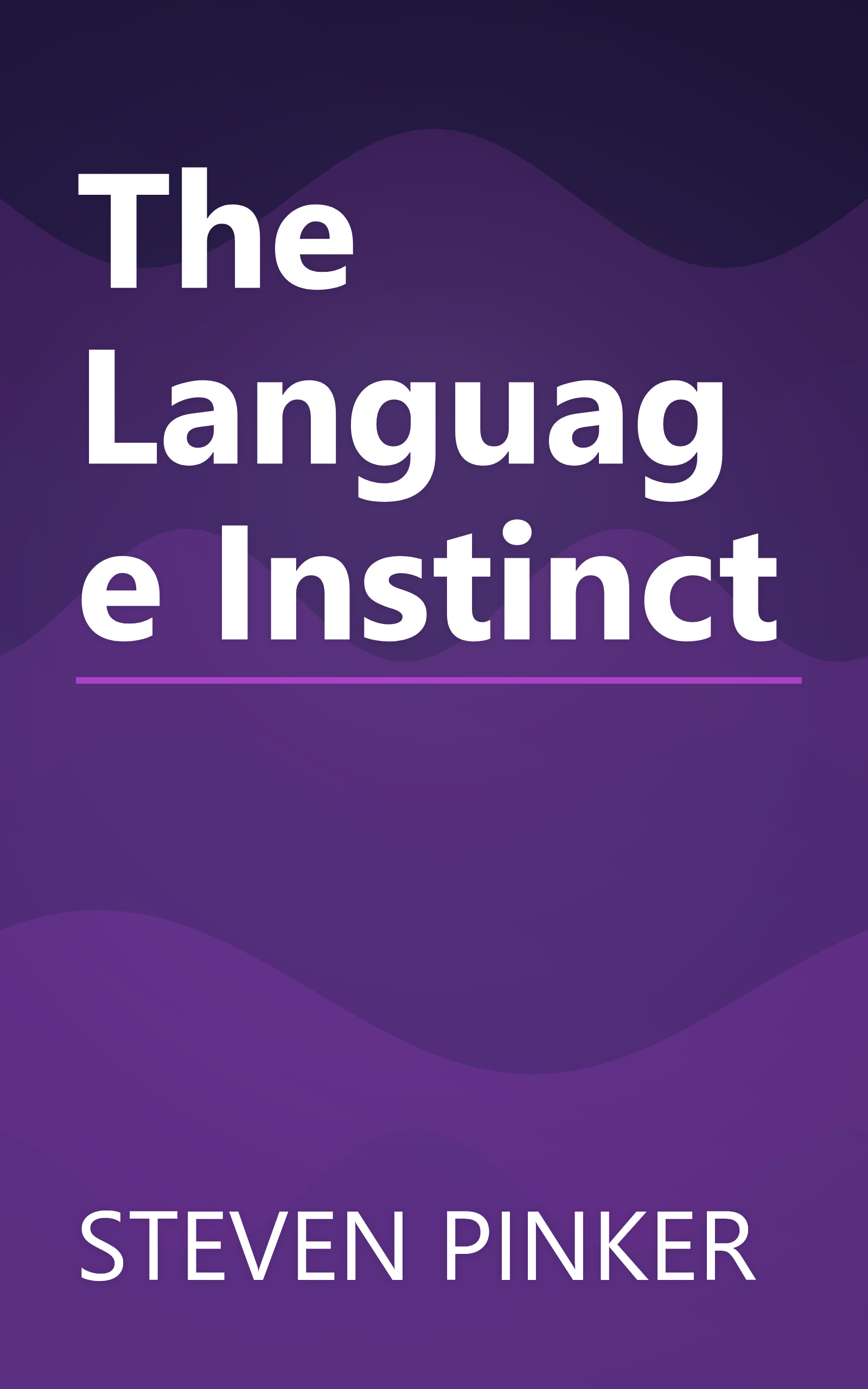 The Language Instinct book cover