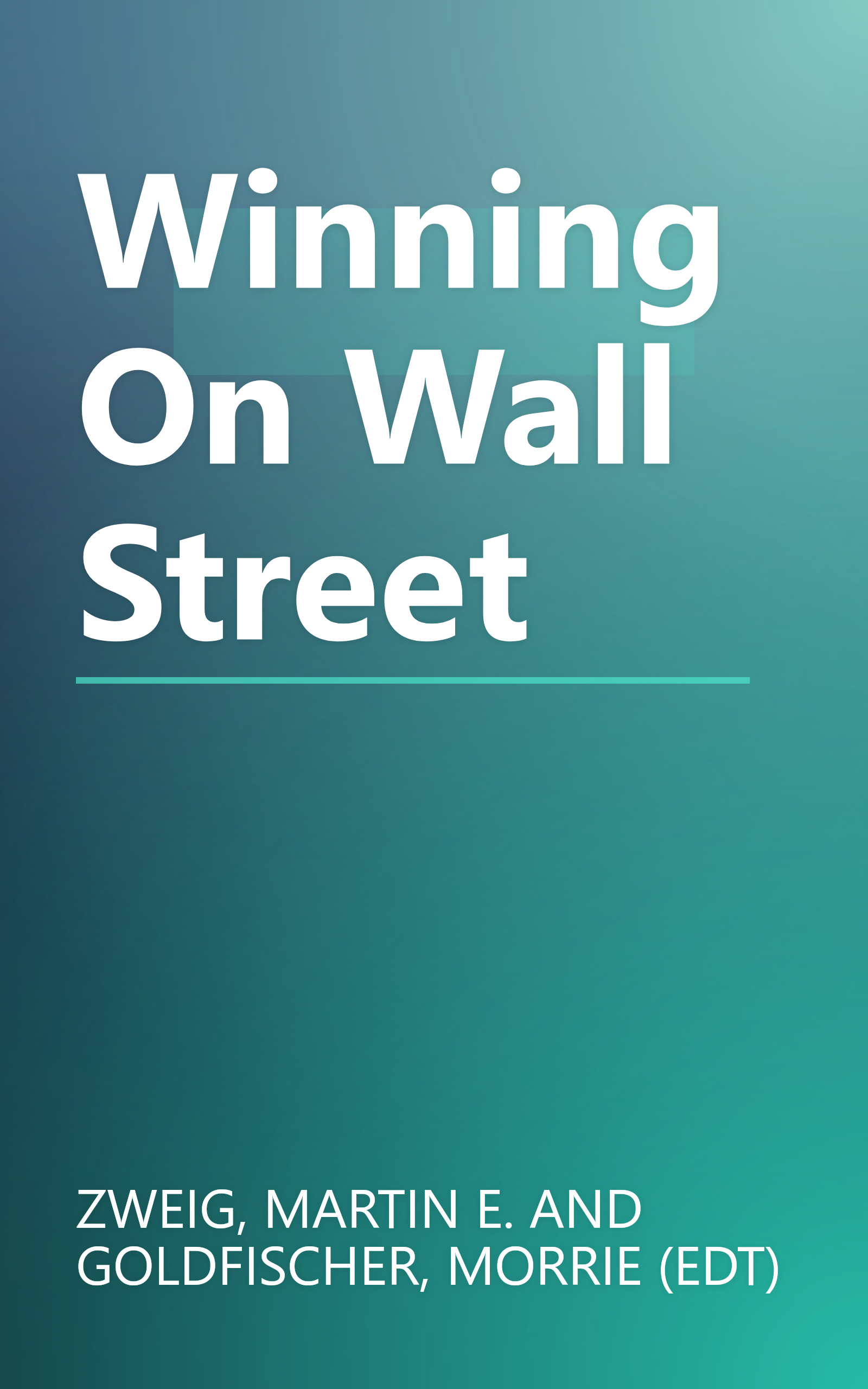 Winning On Wall Street book cover