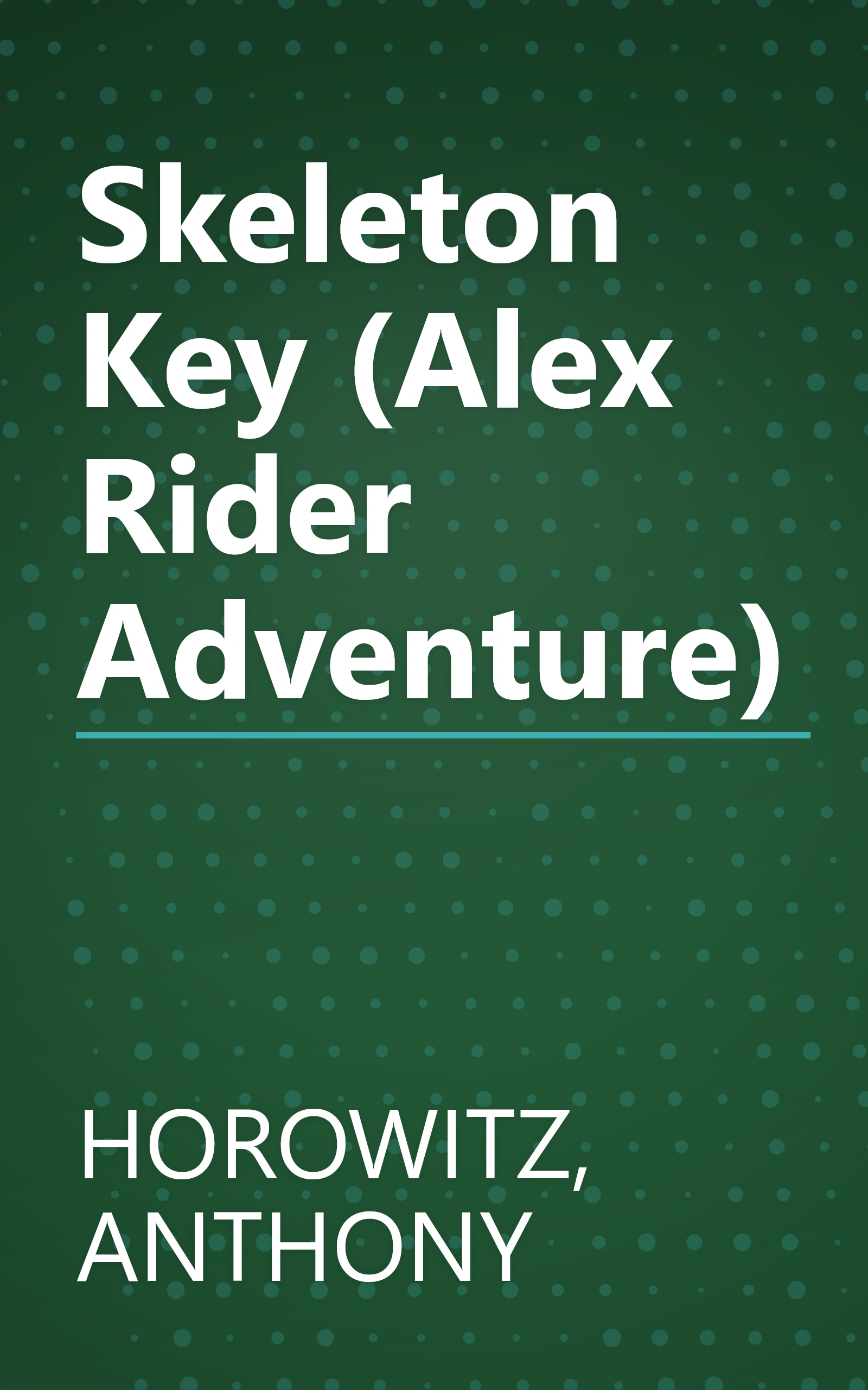 Skeleton Key (Alex Rider Adventure) book cover