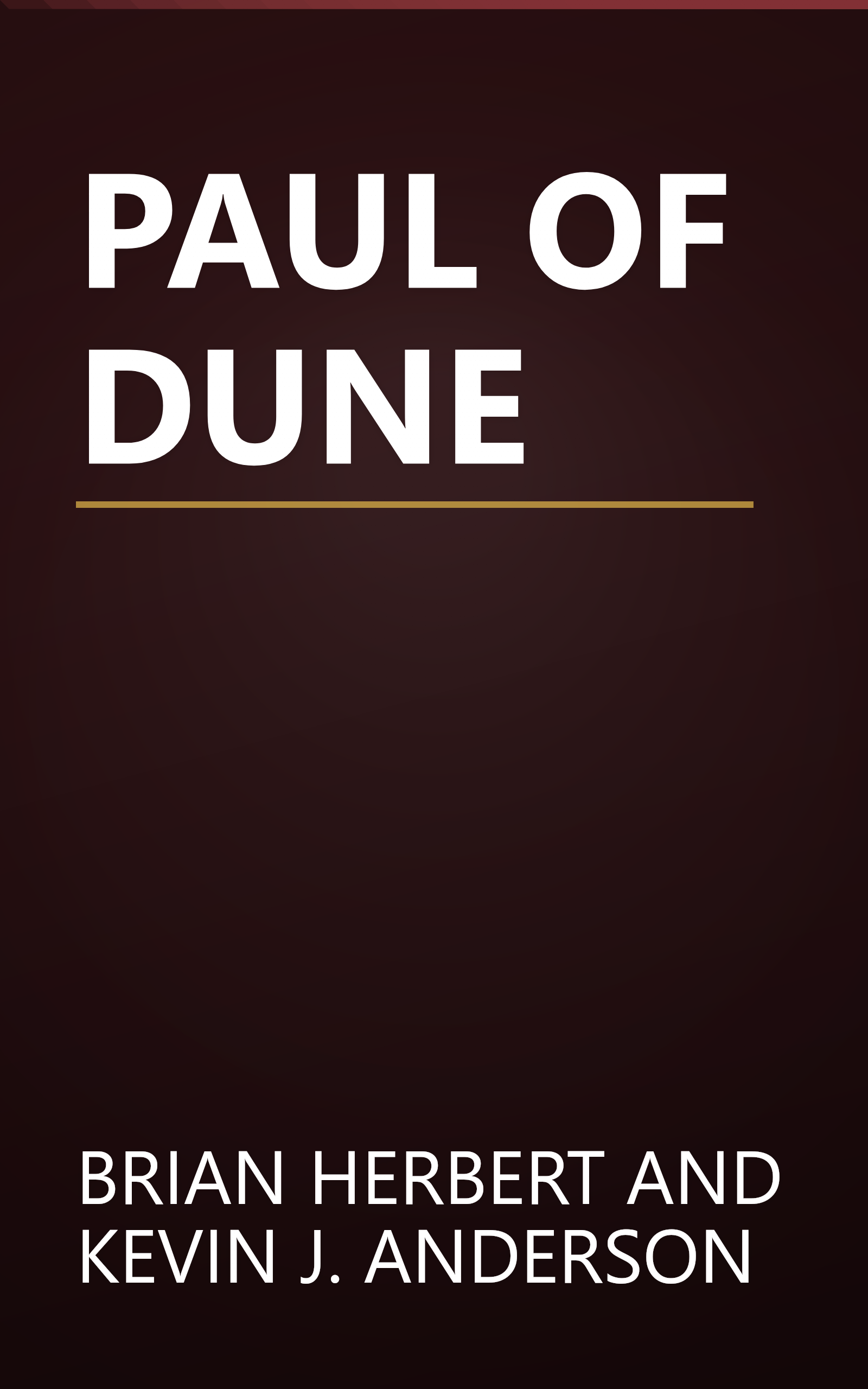 PAUL OF DUNE book cover