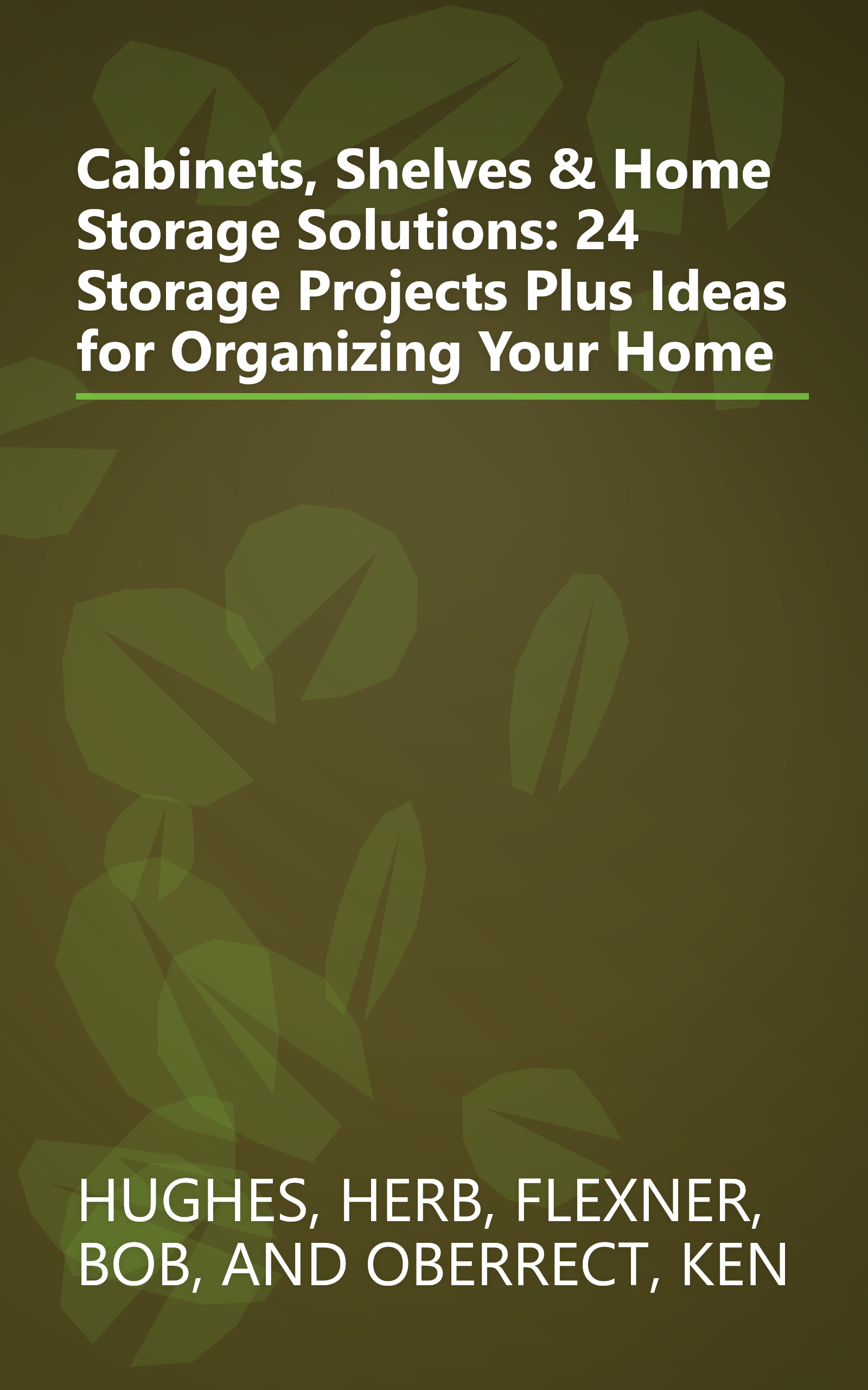 Cabinets, Shelves & Home Storage Solutions: 24 Storage Projects Plus Ideas for Organizing Your Home book cover