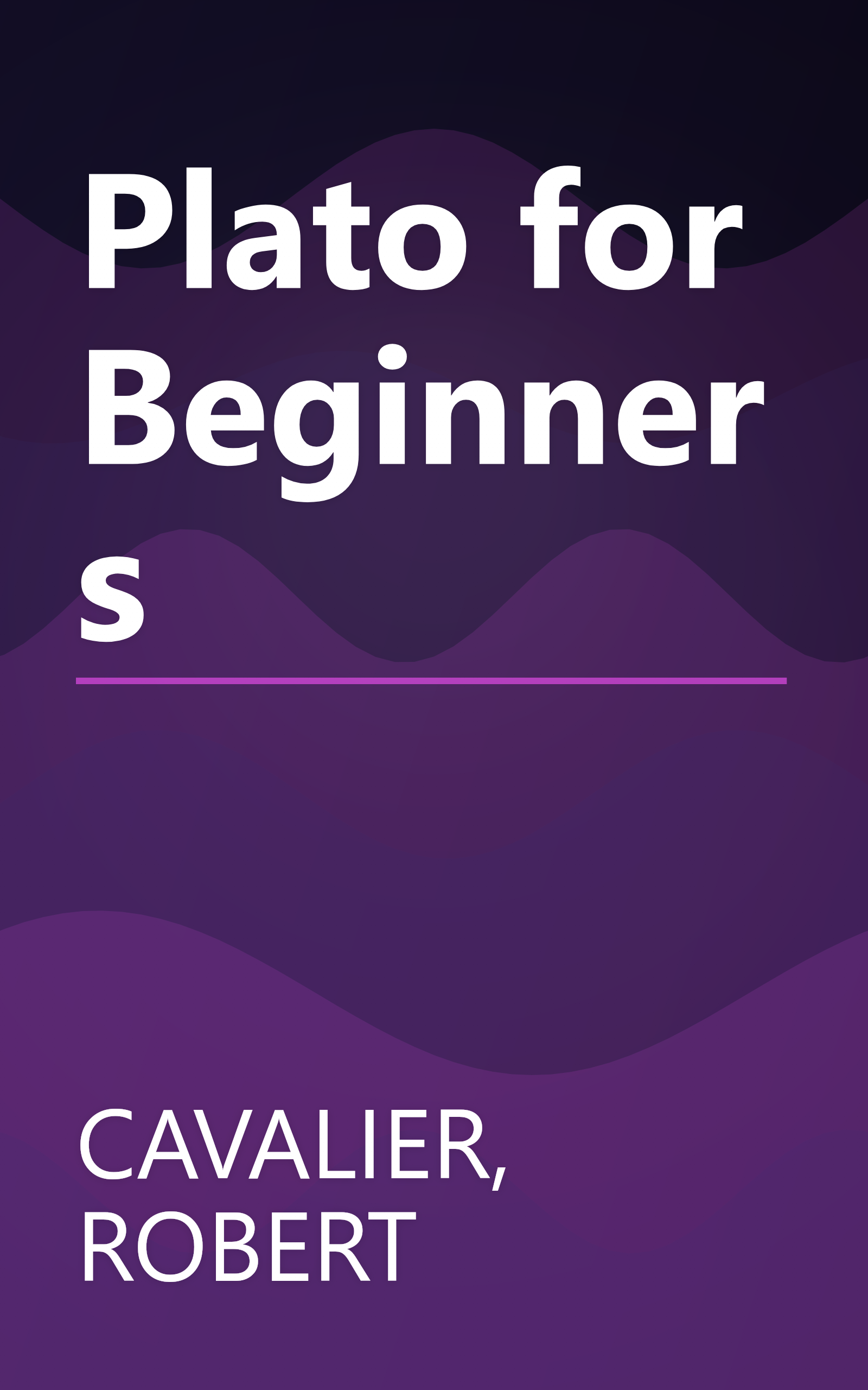 Plato for Beginners book cover