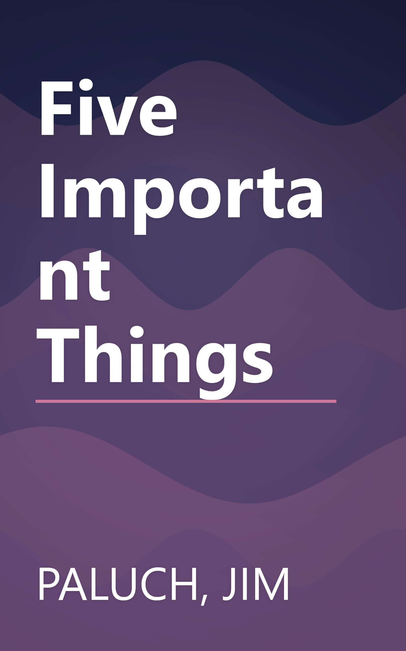 Five Important Things book cover