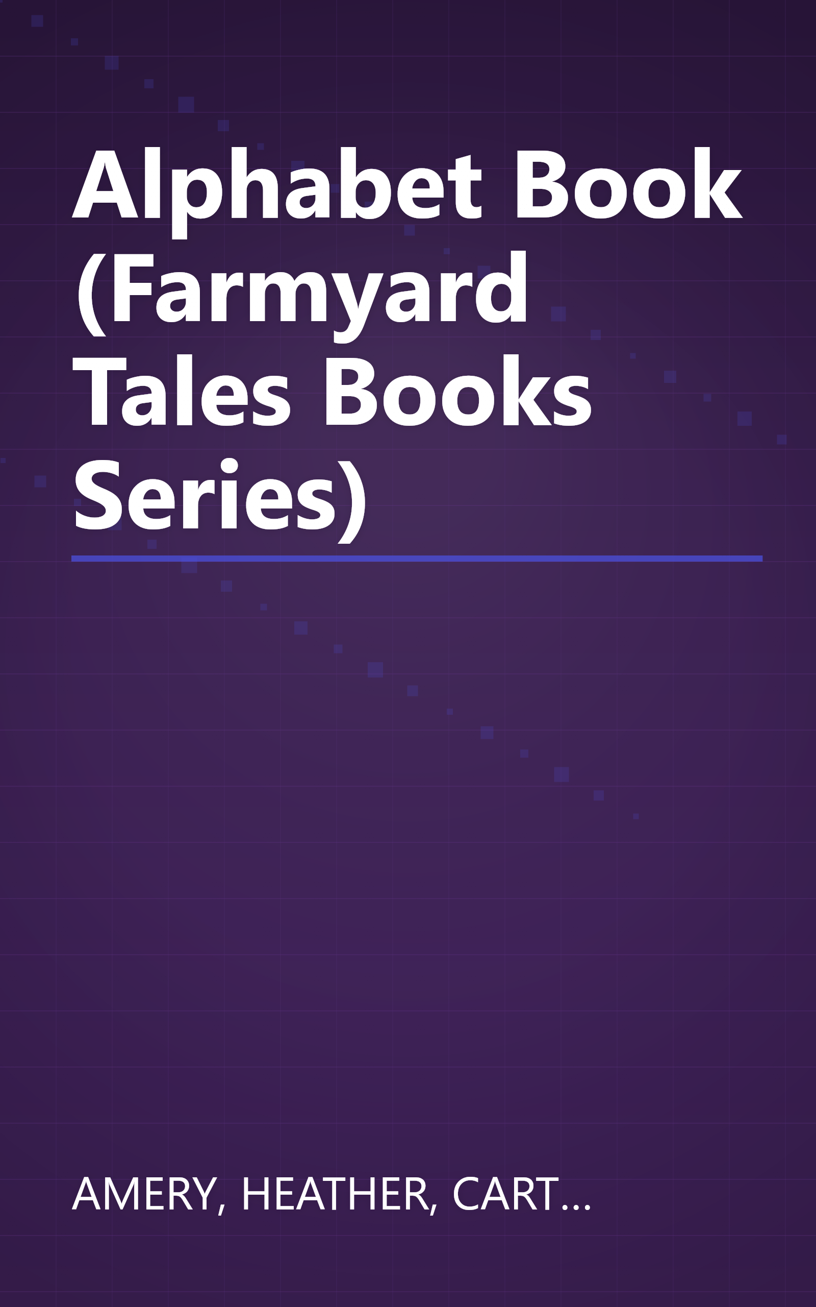 Alphabet Book (Farmyard Tales Books Series) book cover