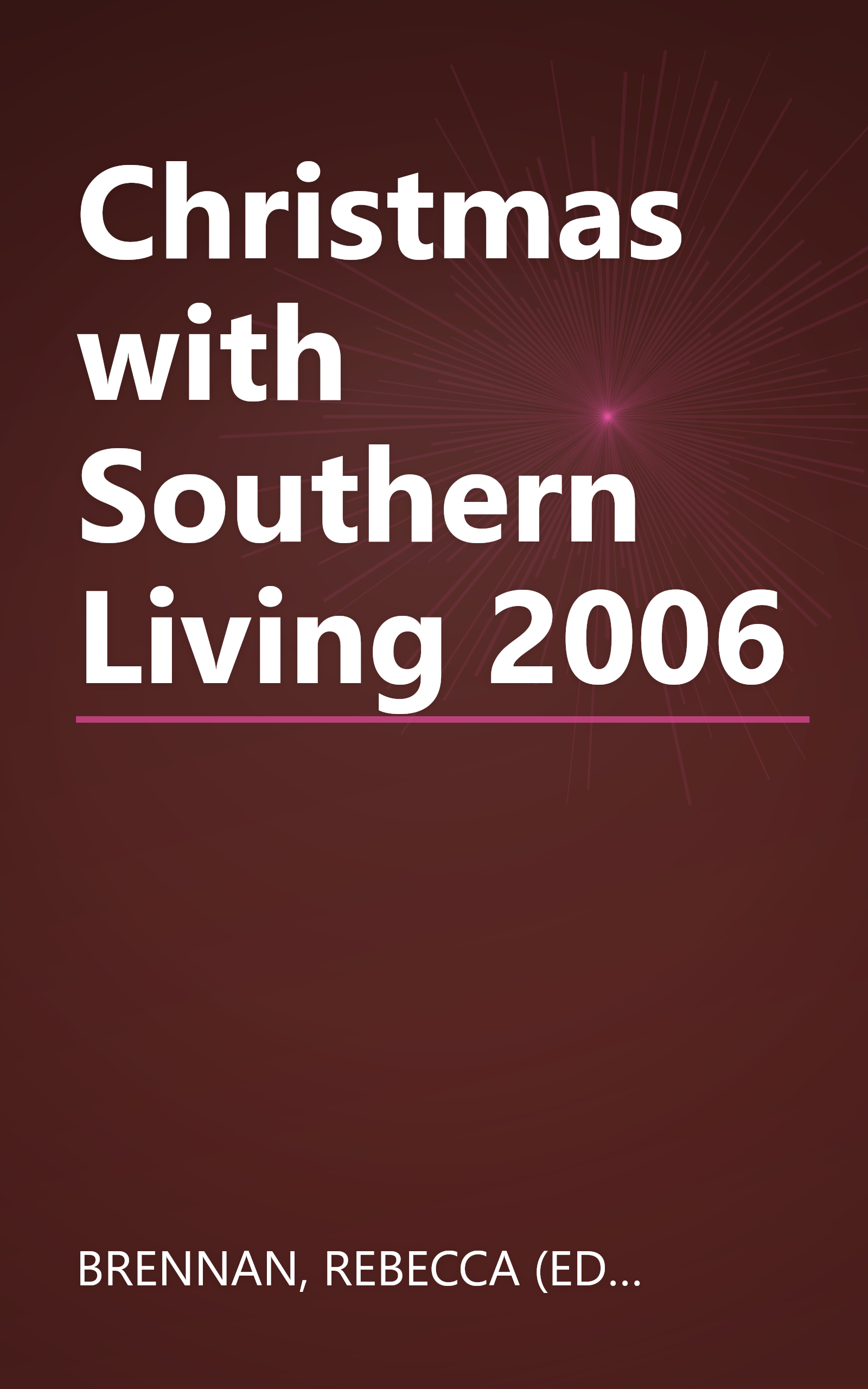 Christmas with Southern Living 2006 book cover