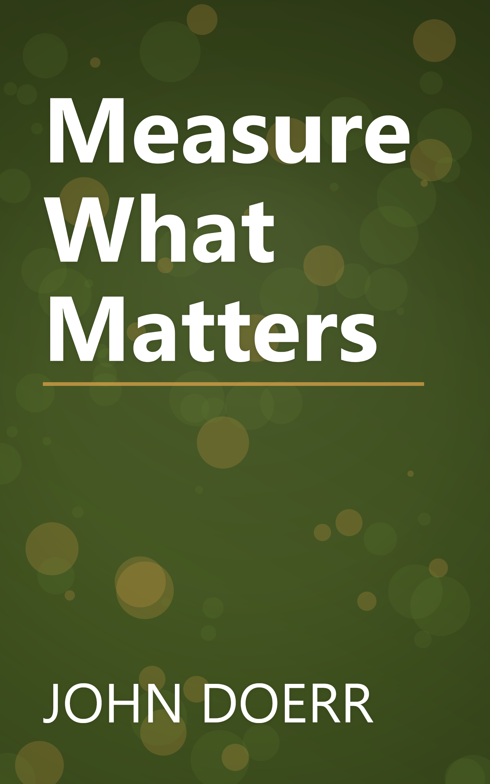 Measure What Matters book cover