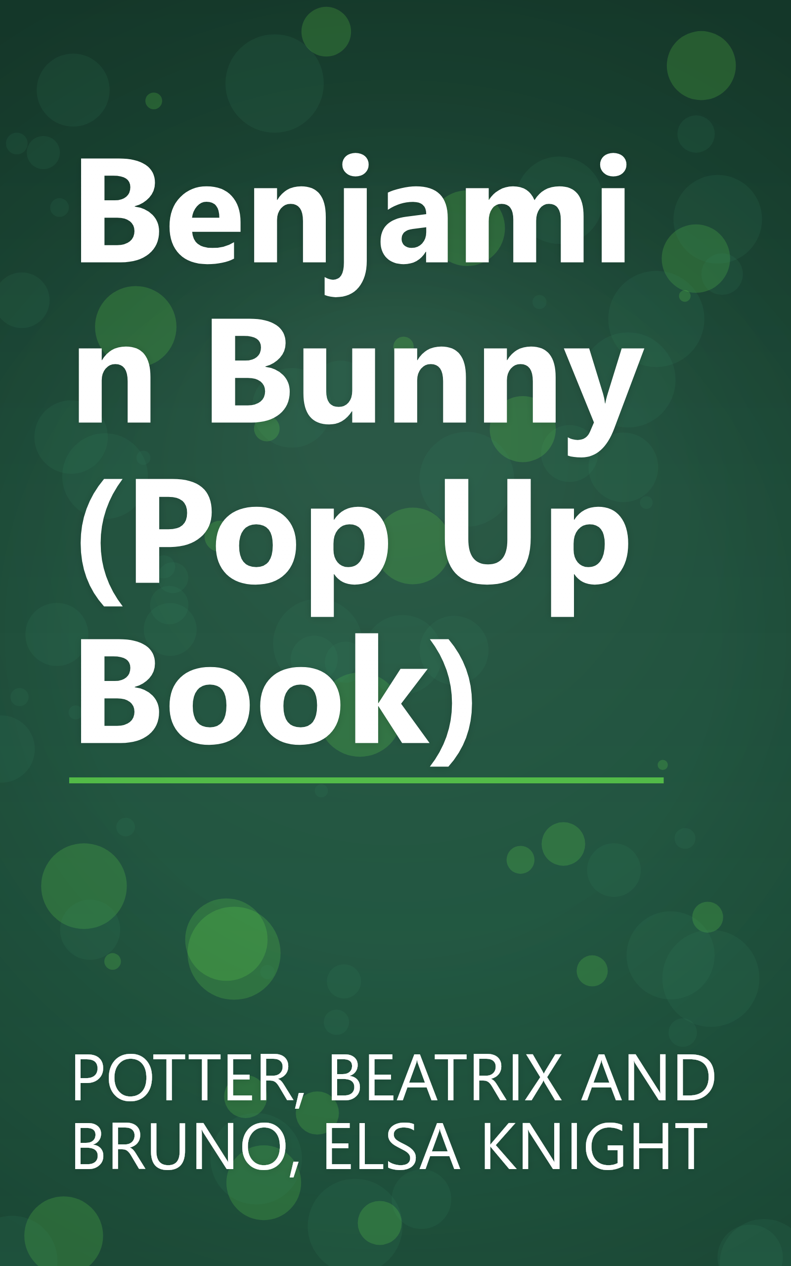 Benjamin Bunny (Pop Up Book) book cover