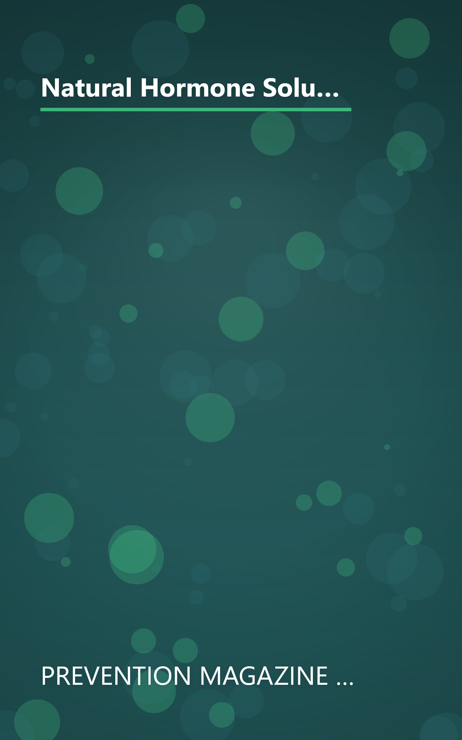 Natural Hormone Solutions: Secrets to Conquering Stress, Weight, Aging, Menopause, and More (Women's Edge Health Enhancement Guide) book cover