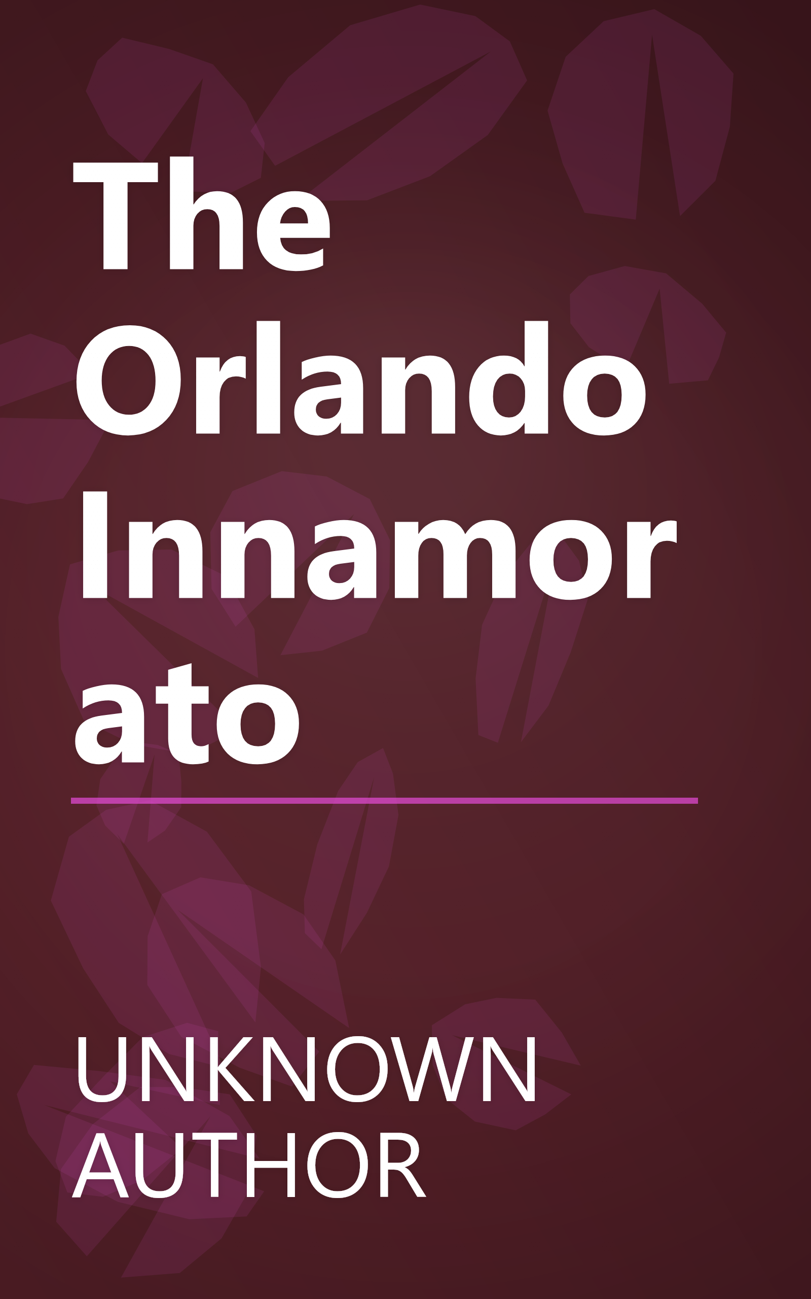 The Orlando Innamorato book cover