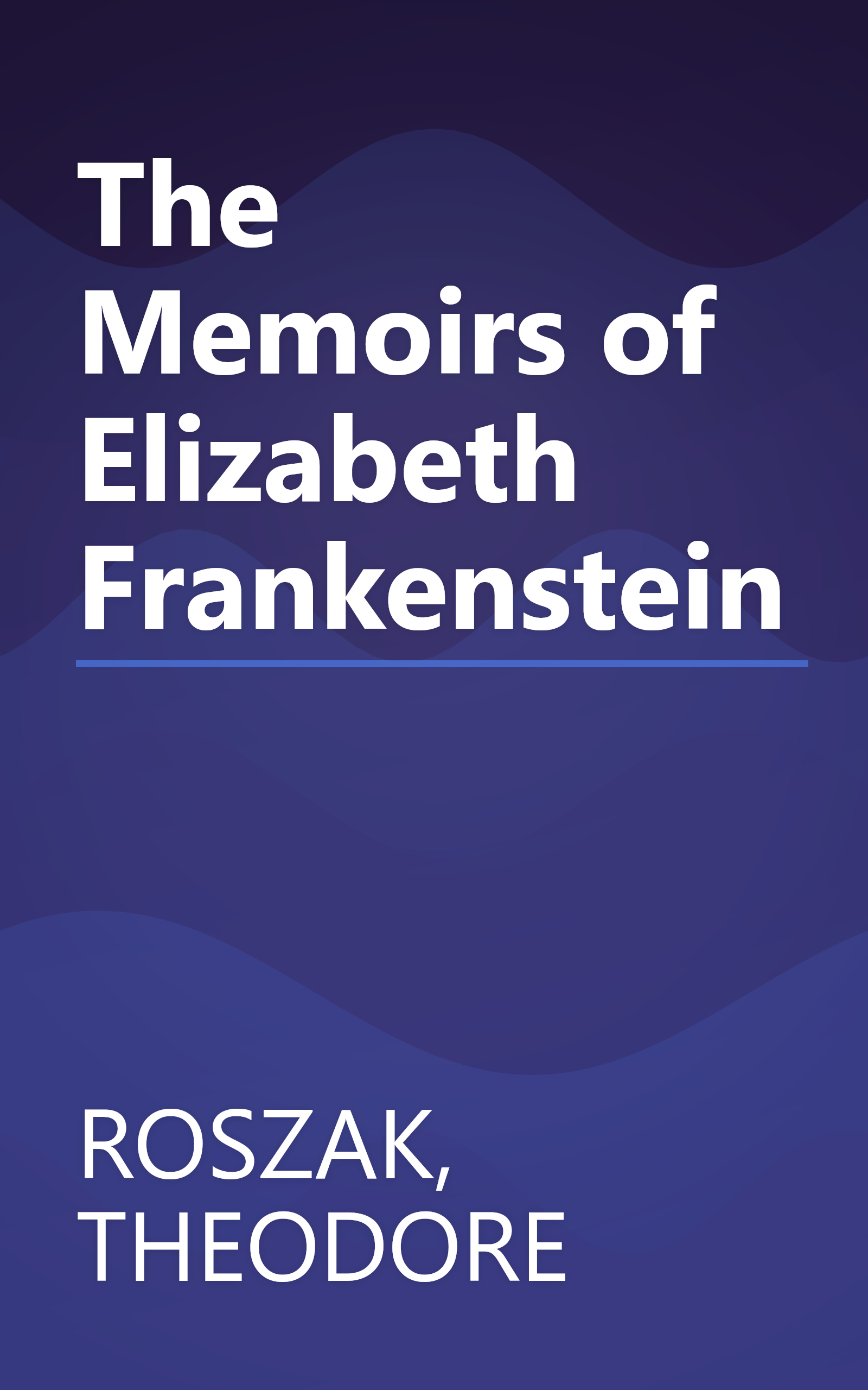 The Memoirs of Elizabeth Frankenstein book cover