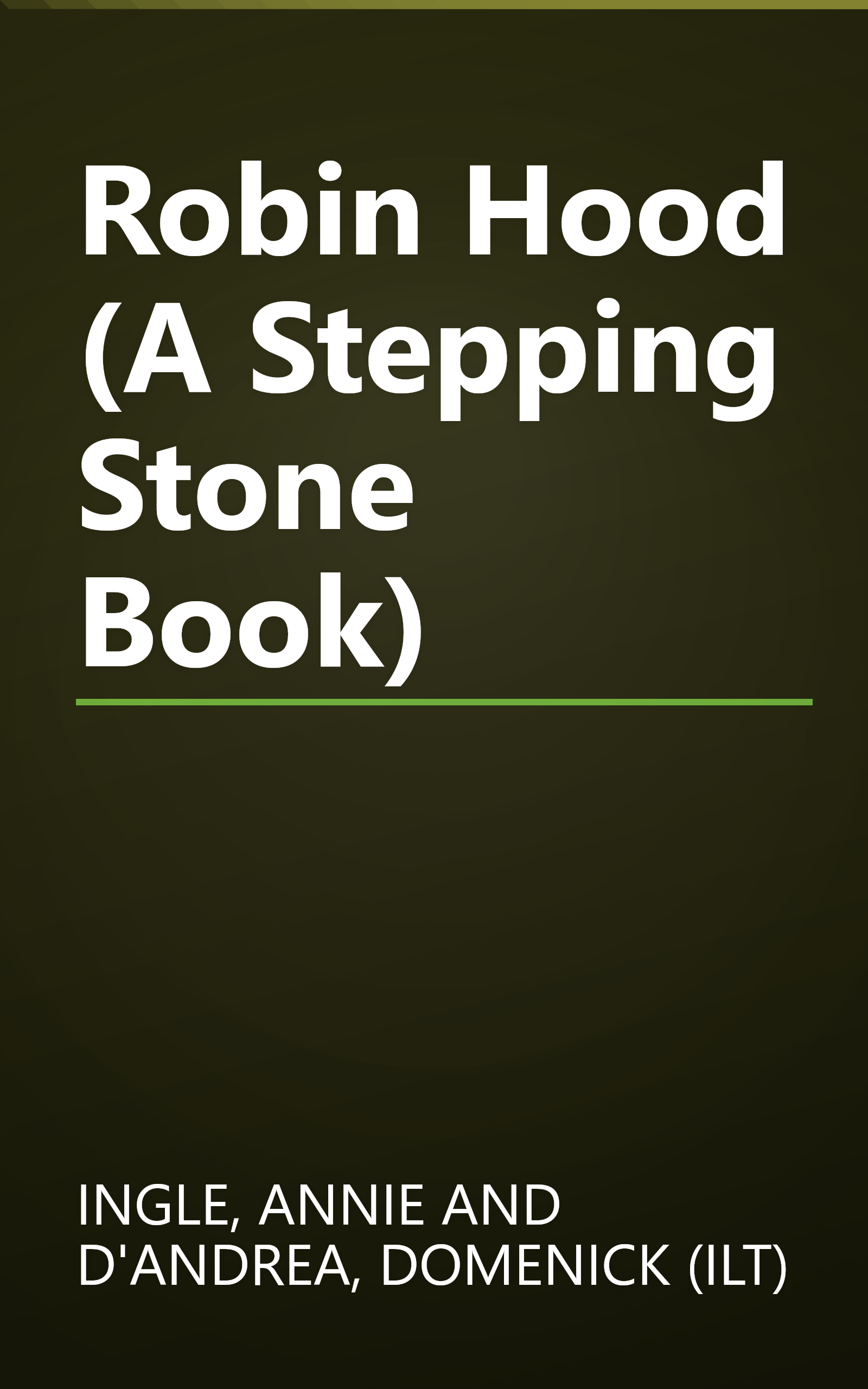Robin Hood (A Stepping Stone Book) book cover