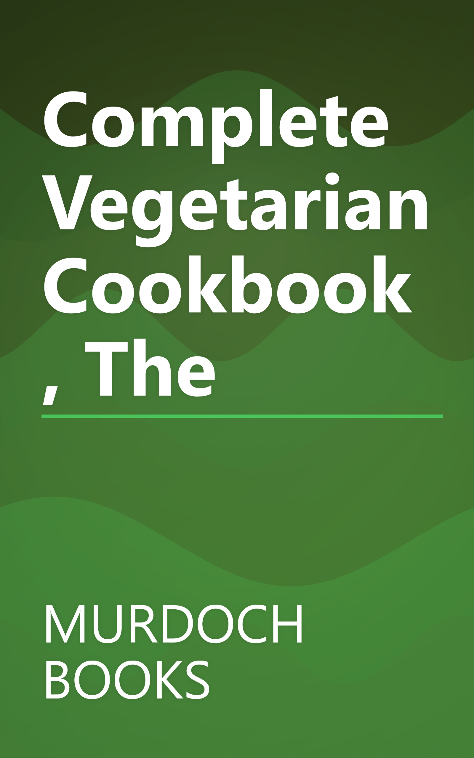 Complete Vegetarian Cookbook, The book cover