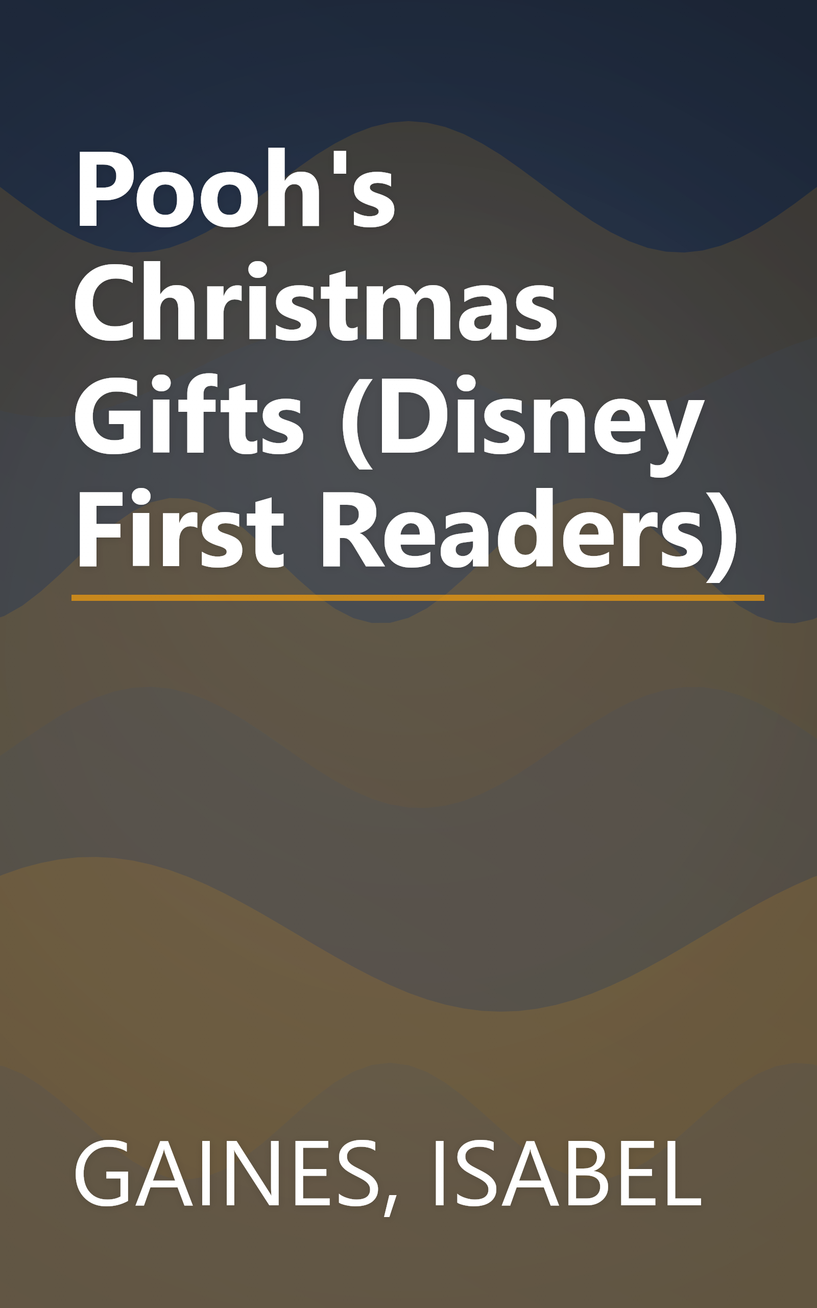 Pooh's Christmas Gifts (Disney First Readers) book cover