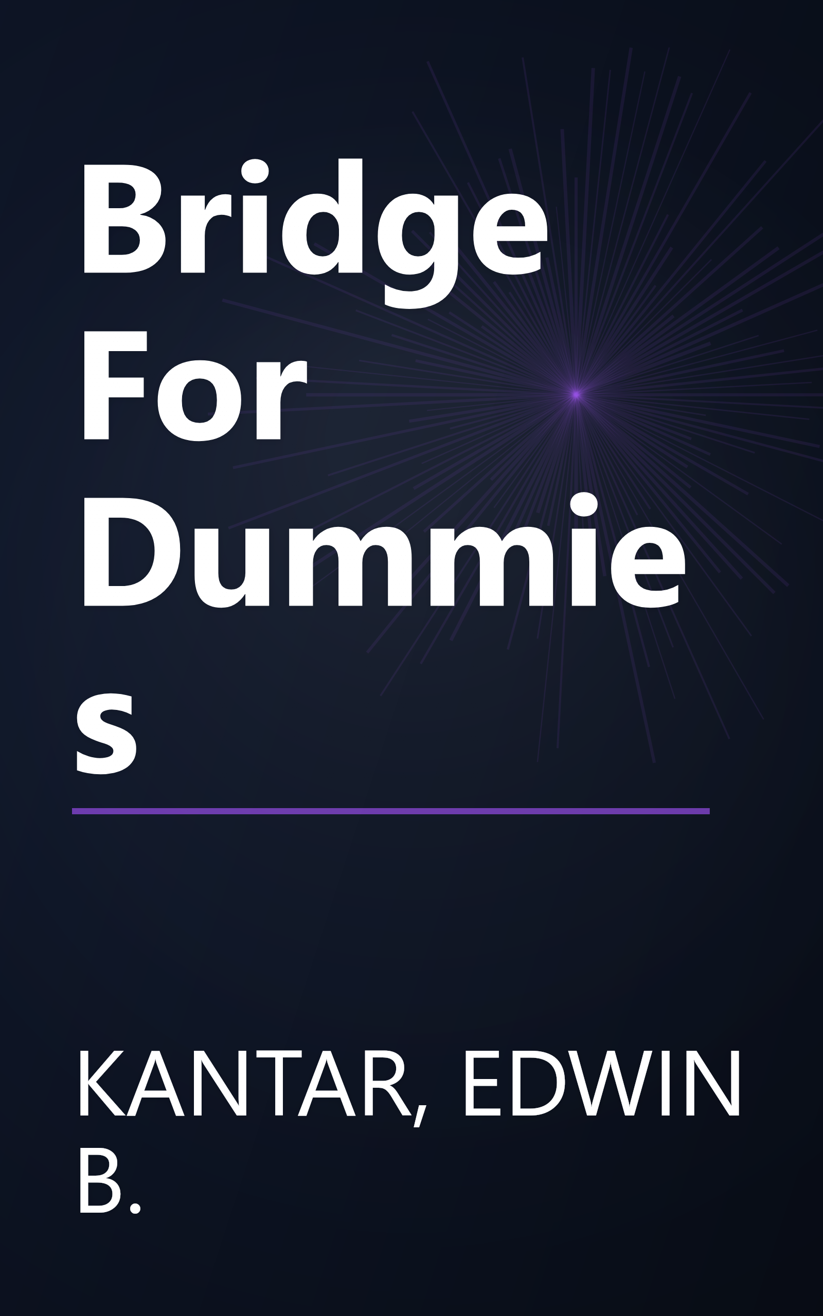 Bridge For Dummies book cover