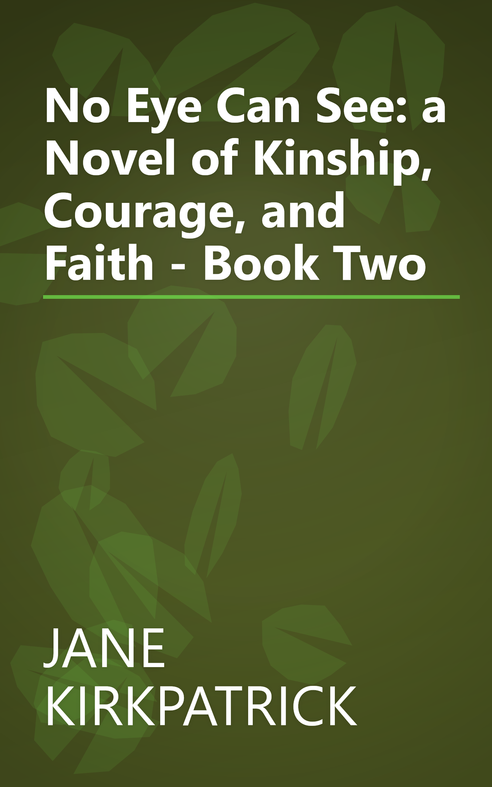 No Eye Can See: a Novel of Kinship, Courage, and Faith - Book Two book cover