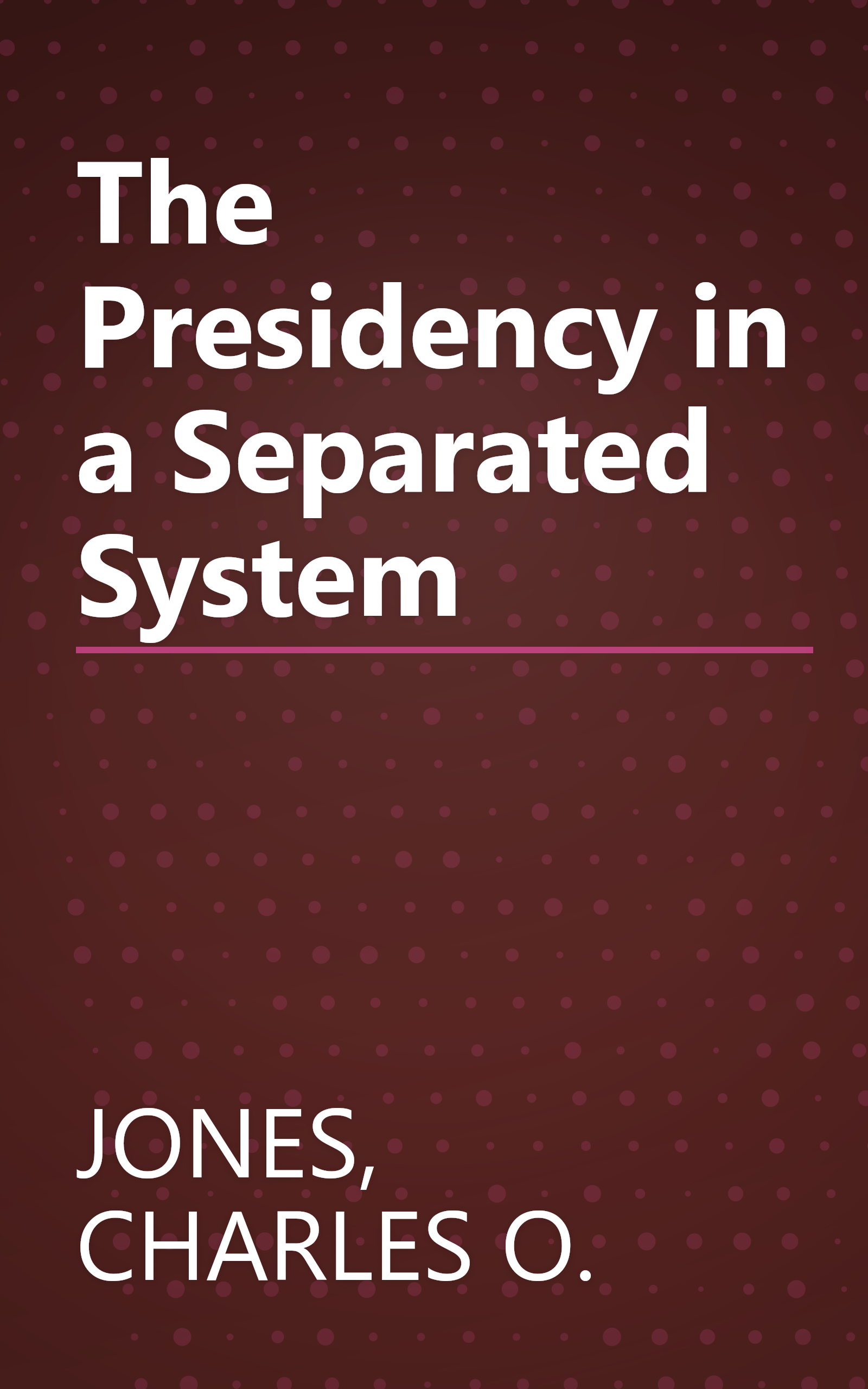 The Presidency in a Separated System book cover