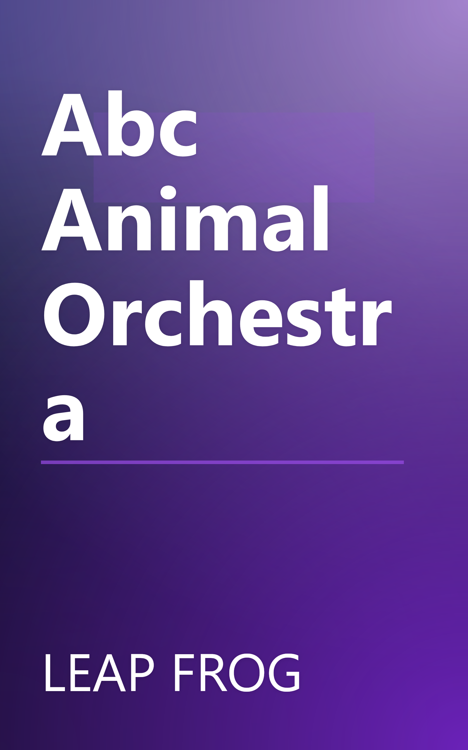 Abc Animal Orchestra book cover