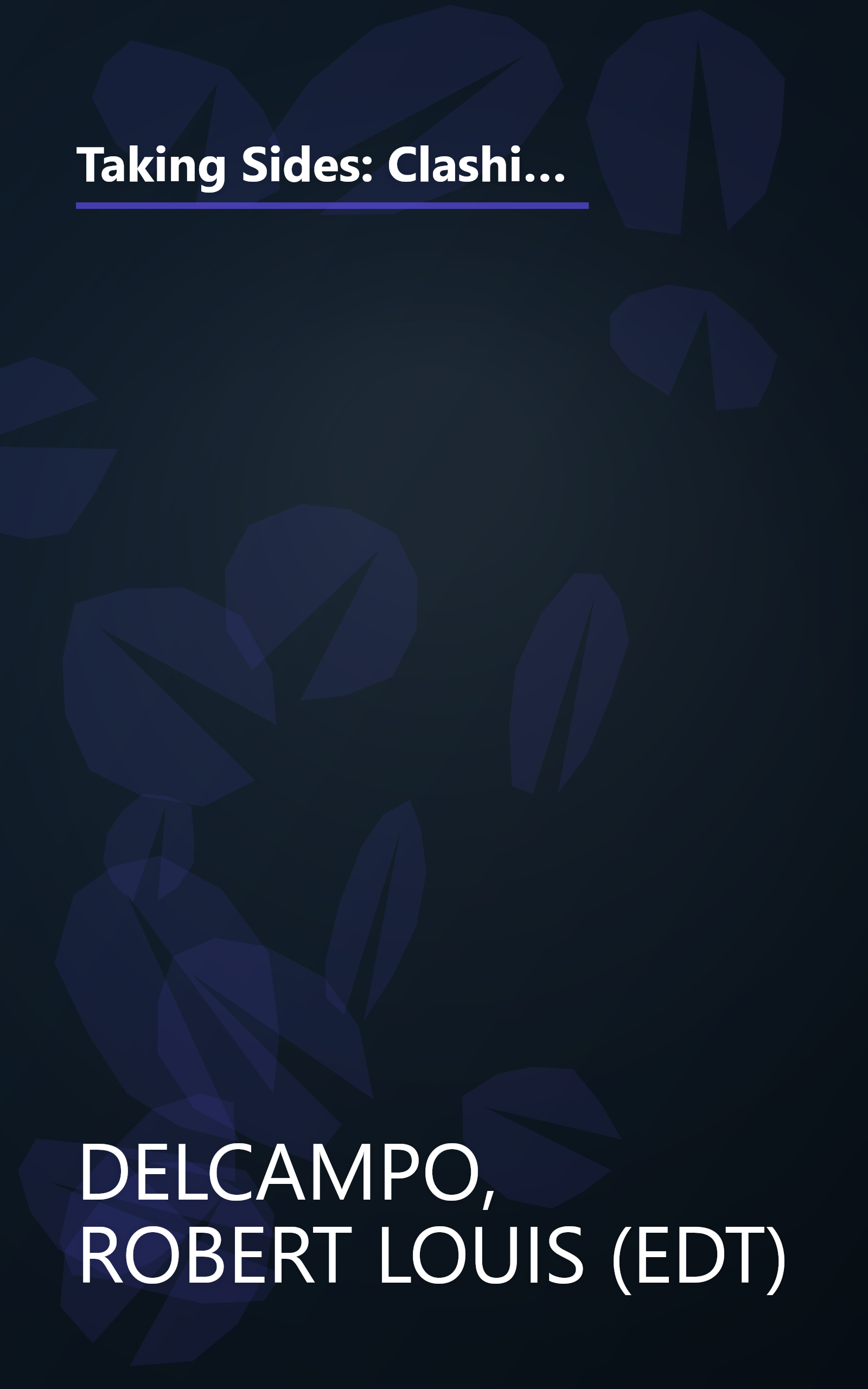 Taking Sides: Clashing Views on Controversial Issues in Childhood and Society (Taking Sides : Clashing Views on Controversial Issues in Childhood and Society, 2nd ed) book cover