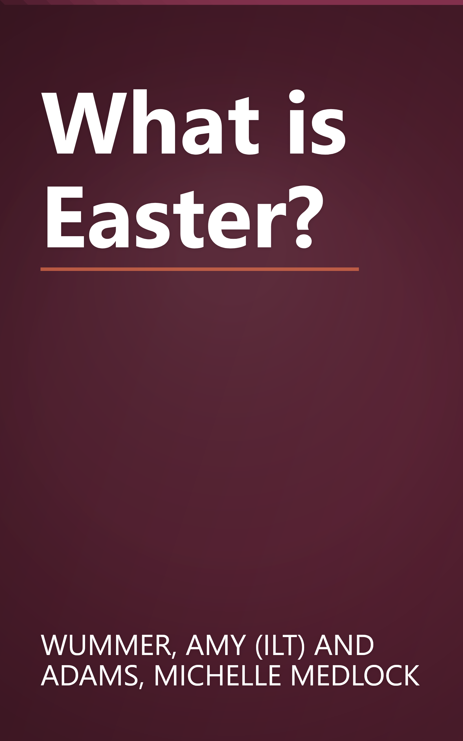 What is Easter? book cover