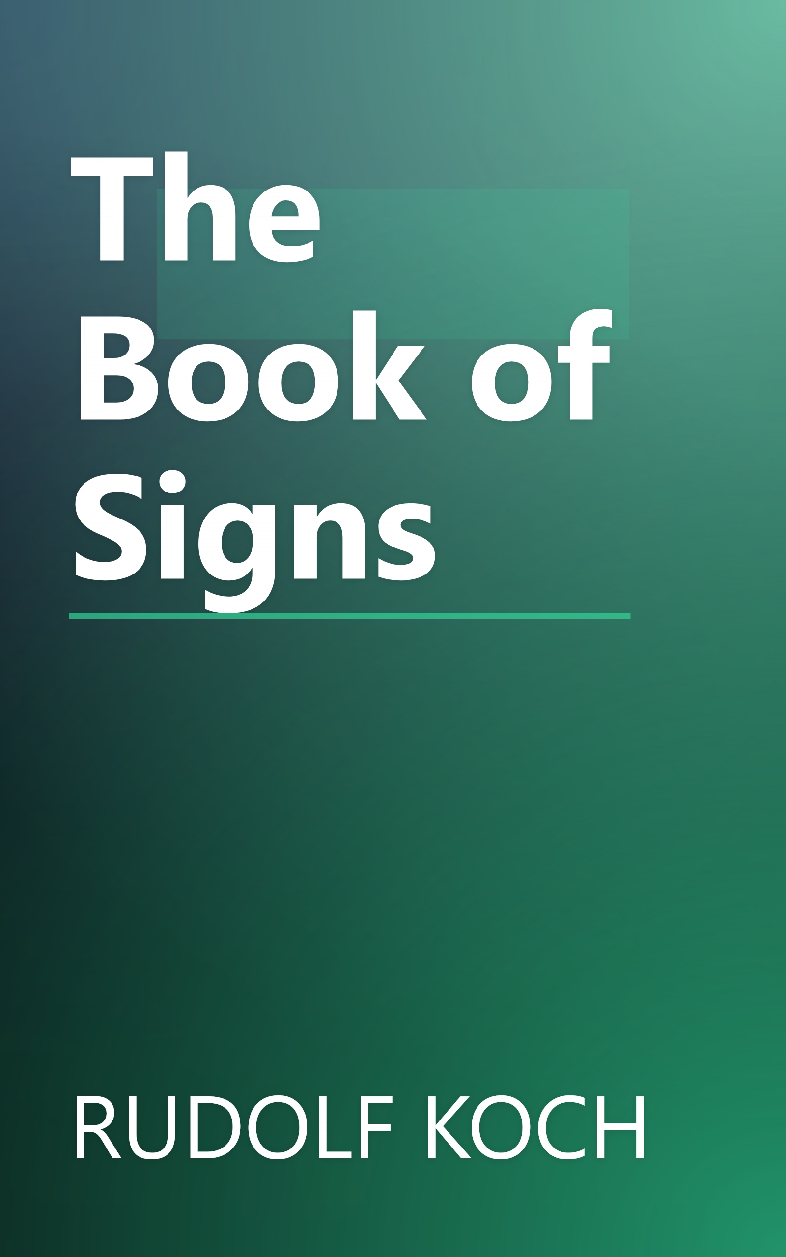 The Book of Signs book cover