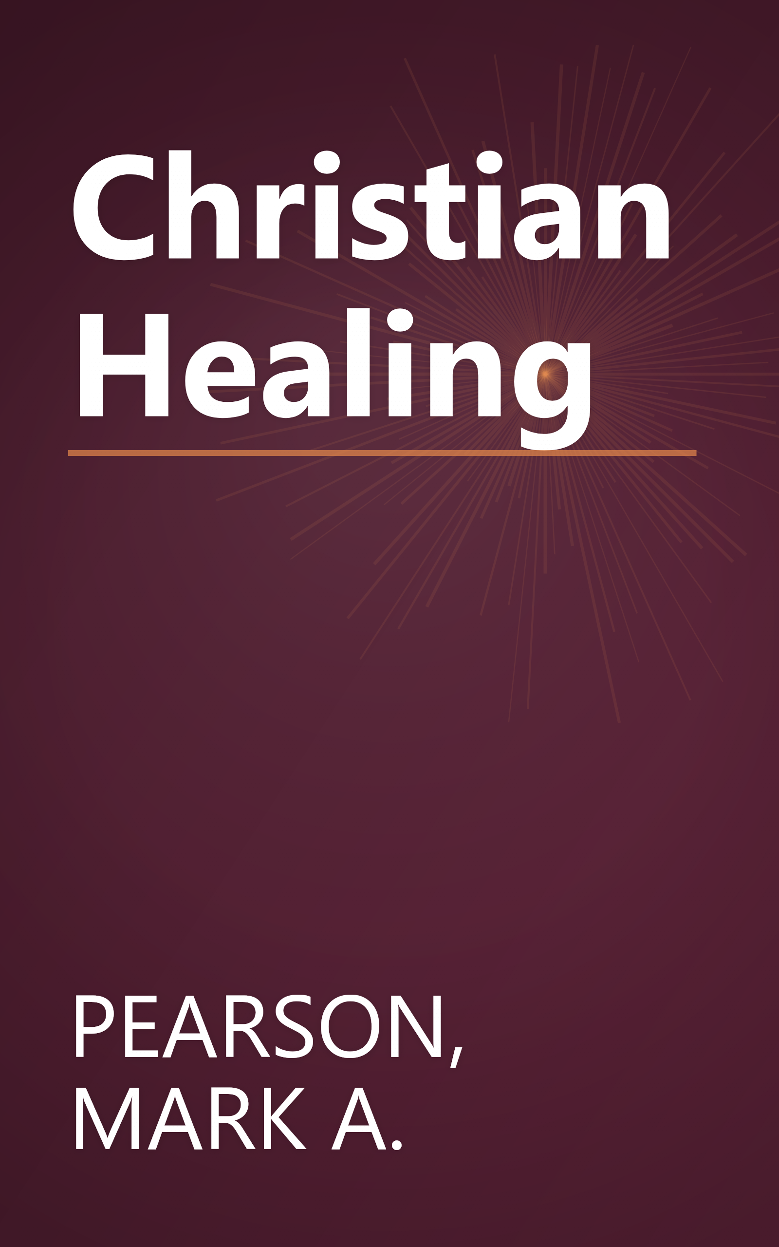 Christian Healing book cover