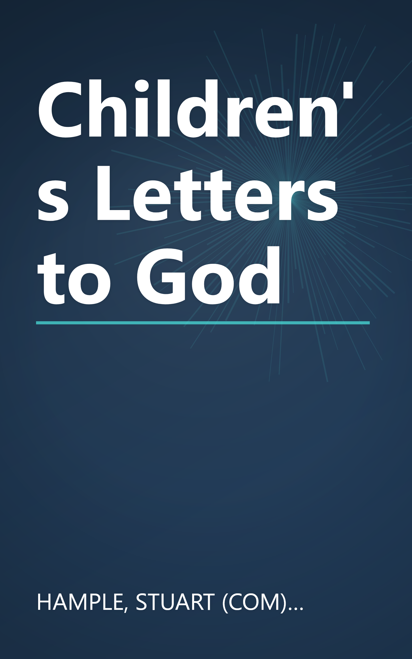Children's Letters to God book cover