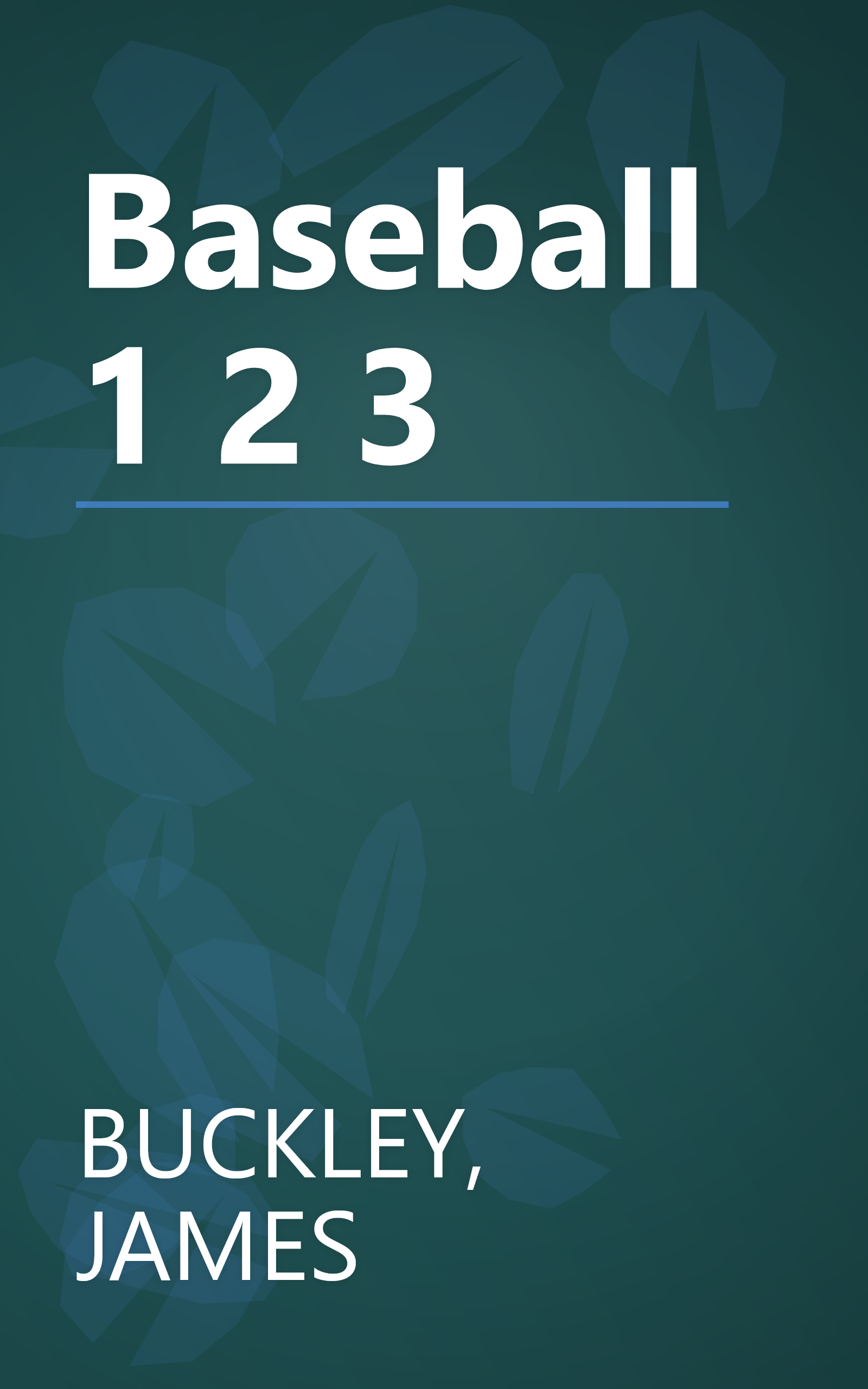 Baseball 1 2 3 book cover