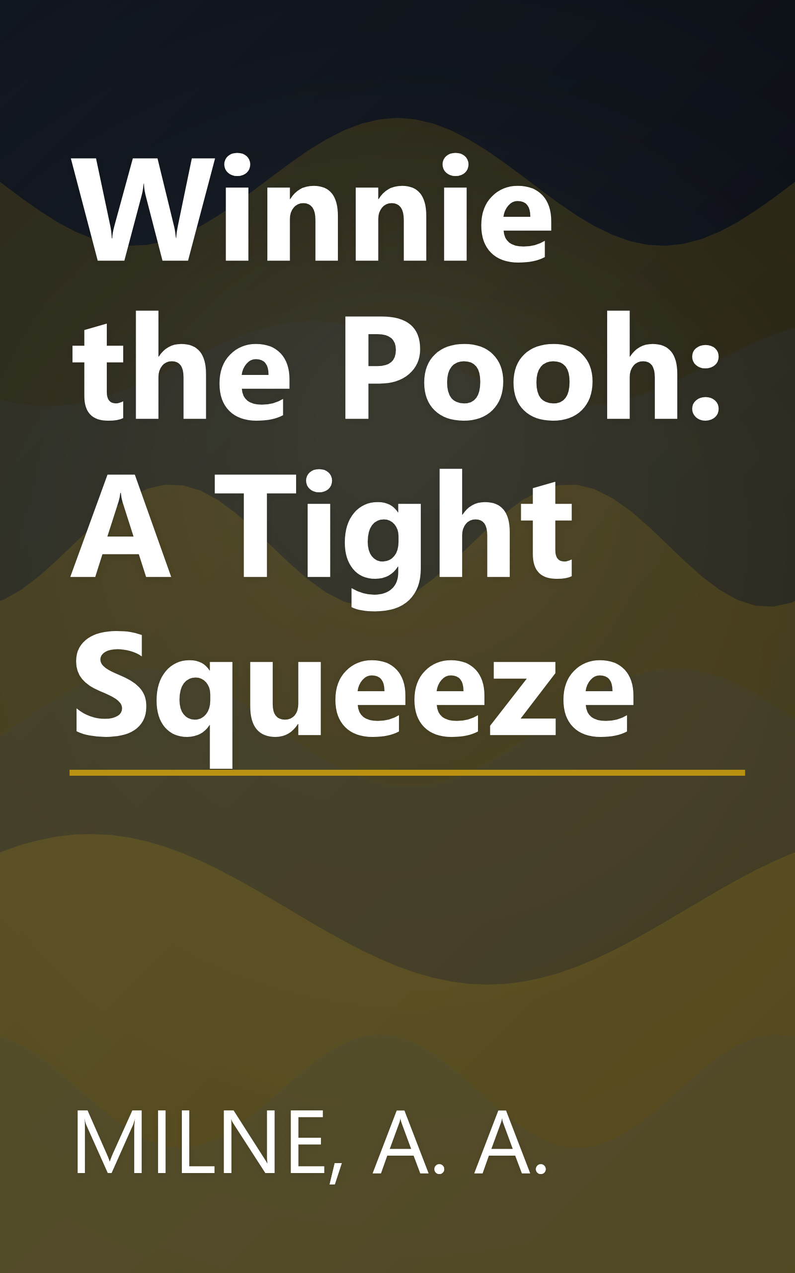 Winnie the Pooh: A Tight Squeeze book cover