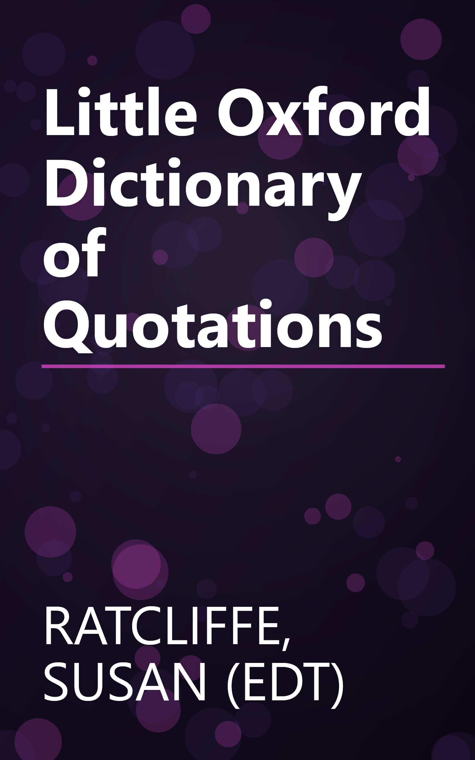 Little Oxford Dictionary of Quotations book cover