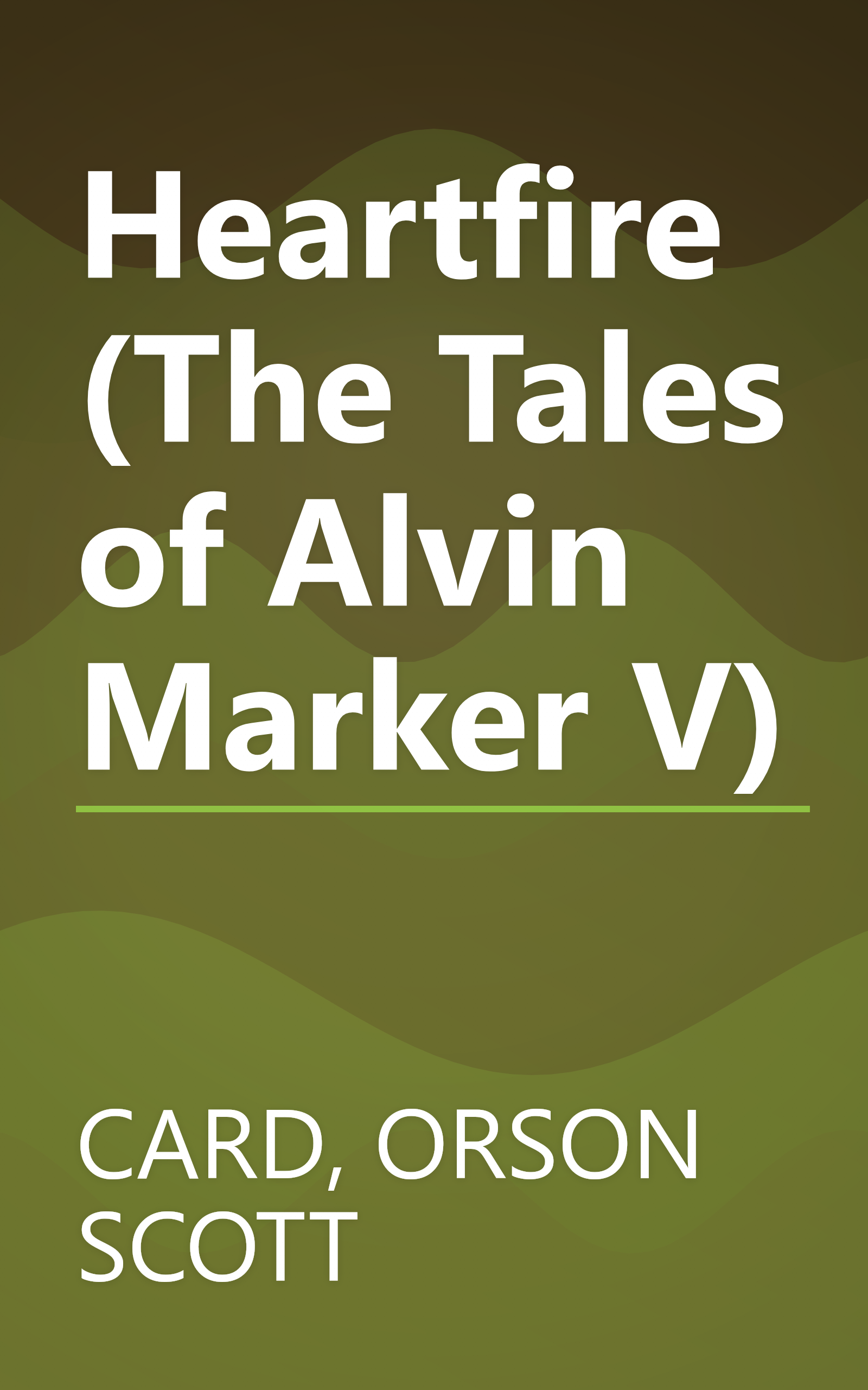 Heartfire (The Tales of Alvin Marker V) book cover