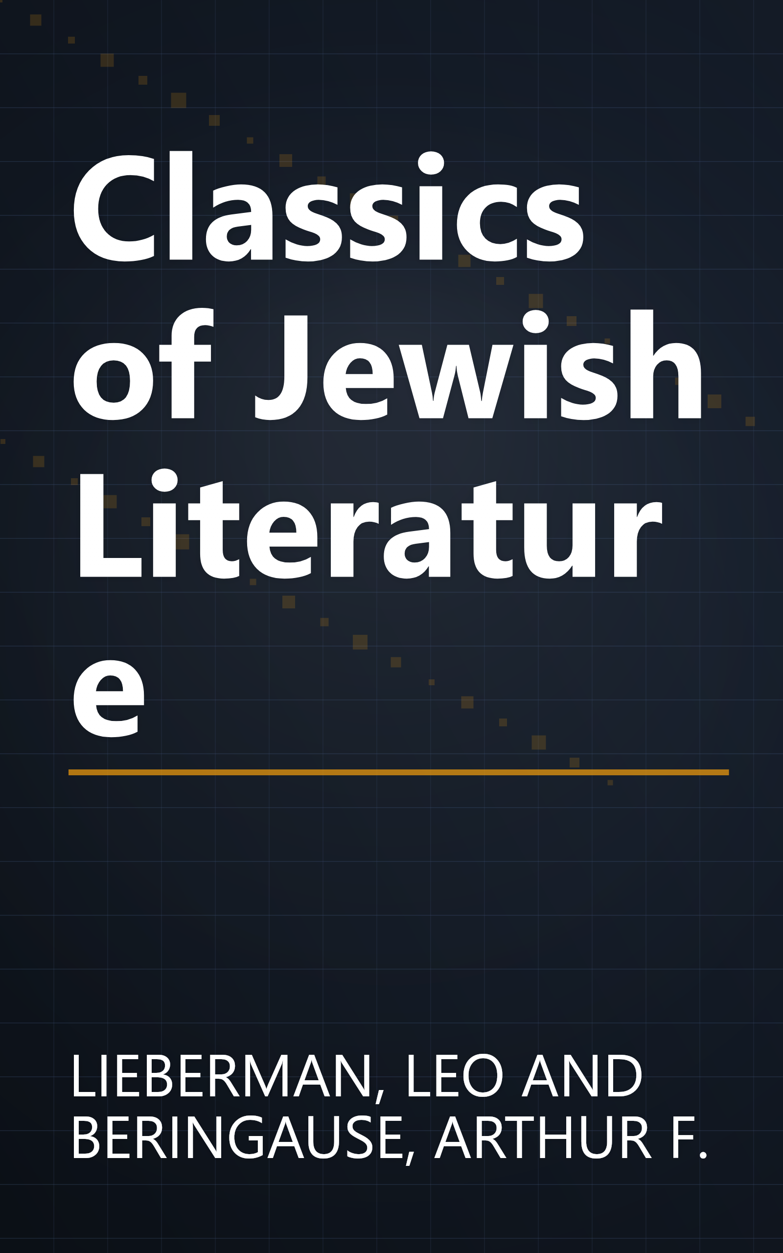 Classics of Jewish Literature book cover