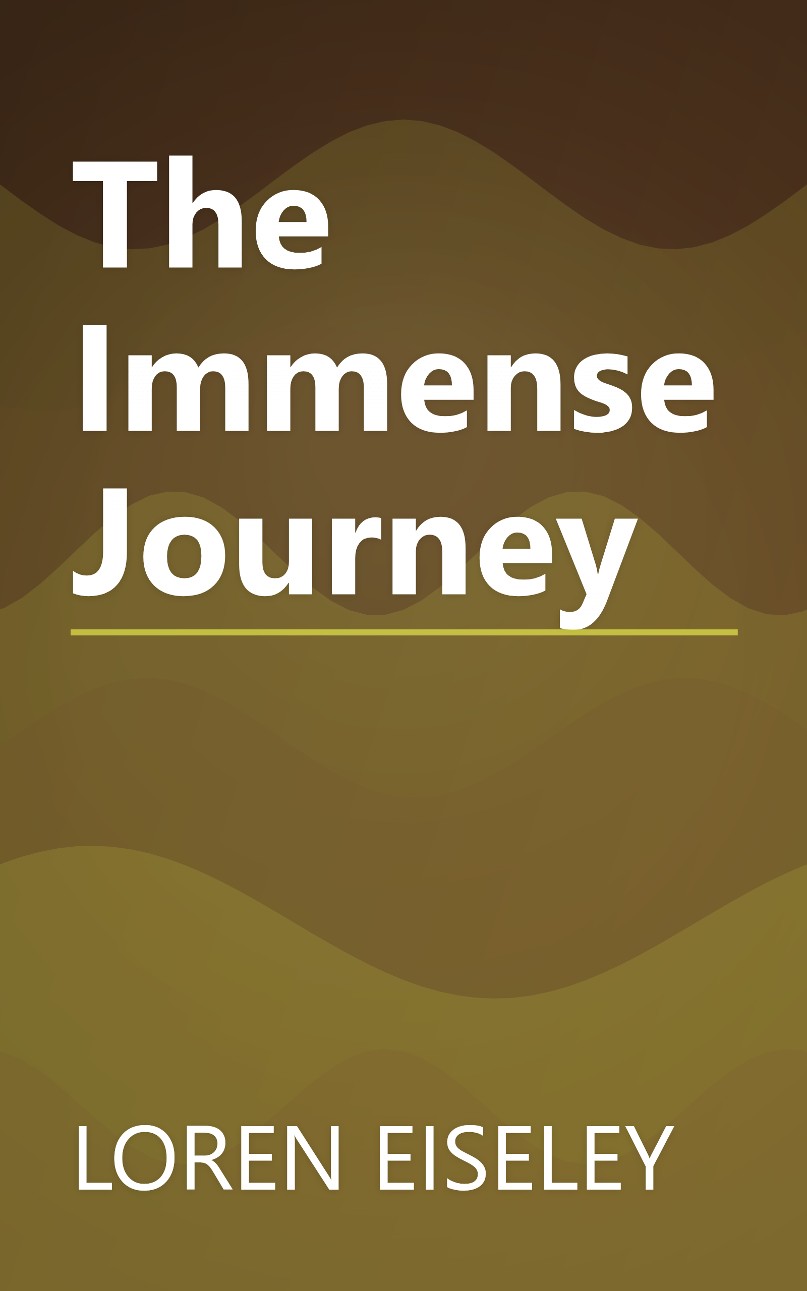 The Immense Journey book cover